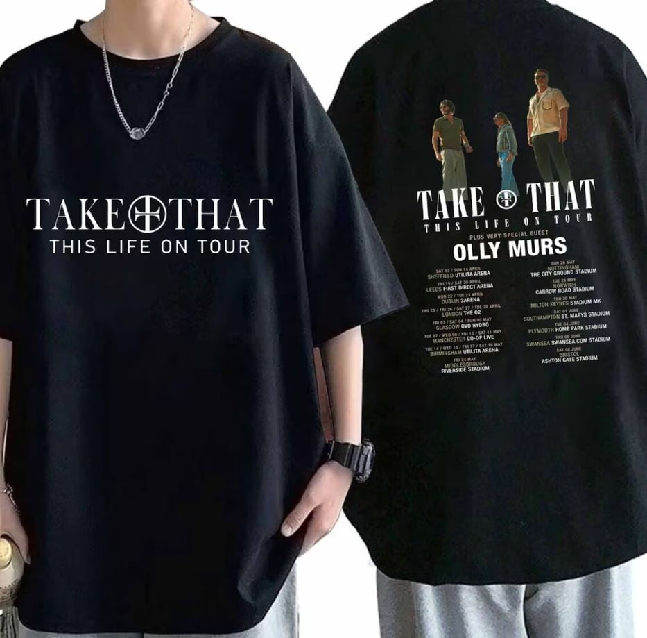 Take That This Life On Tour 2024 Shirt, Take That Concert 2024 T-Shirt ...