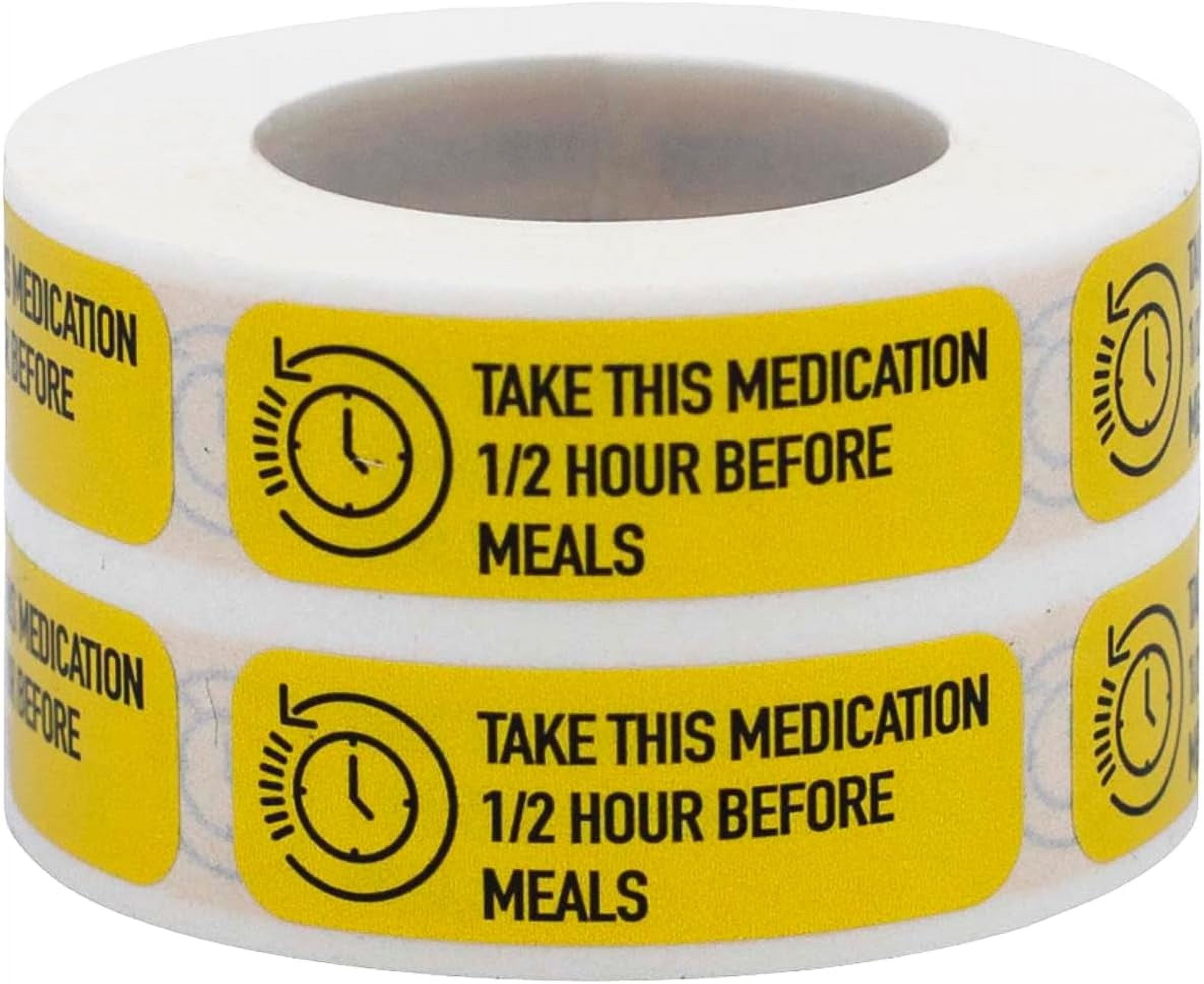 Take This Med 1/2 Hour Before Meals Medical Labels, 0.5 x 1.5 Inches in ...