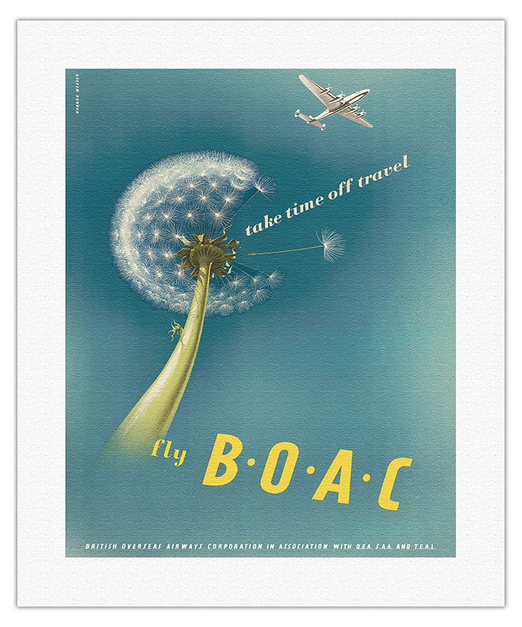 Take Time off Travel - Fly BOAC British Overseas Airways Corporation ...