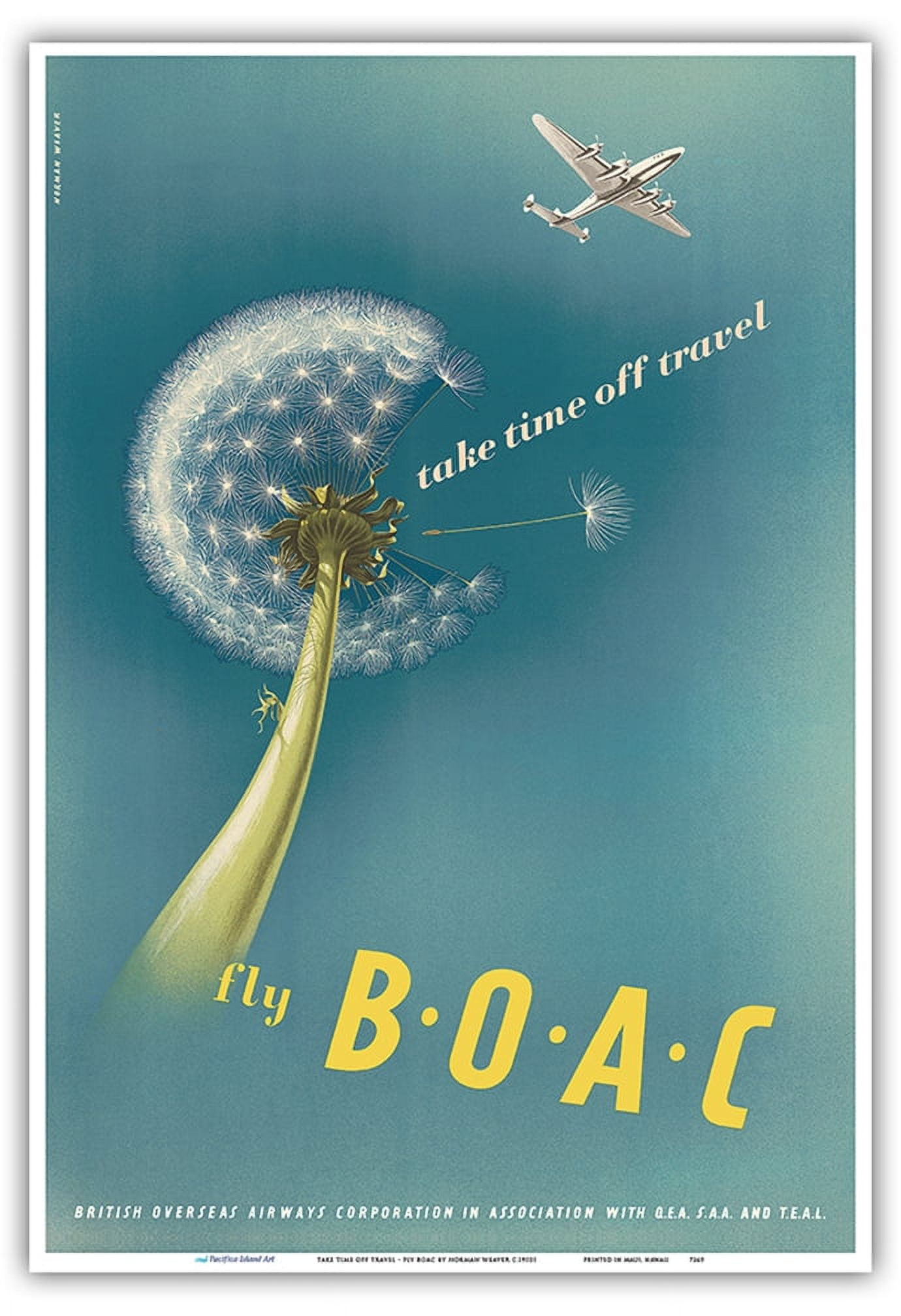 Take Time off Travel - Fly BOAC British Overseas Airways Corporation ...