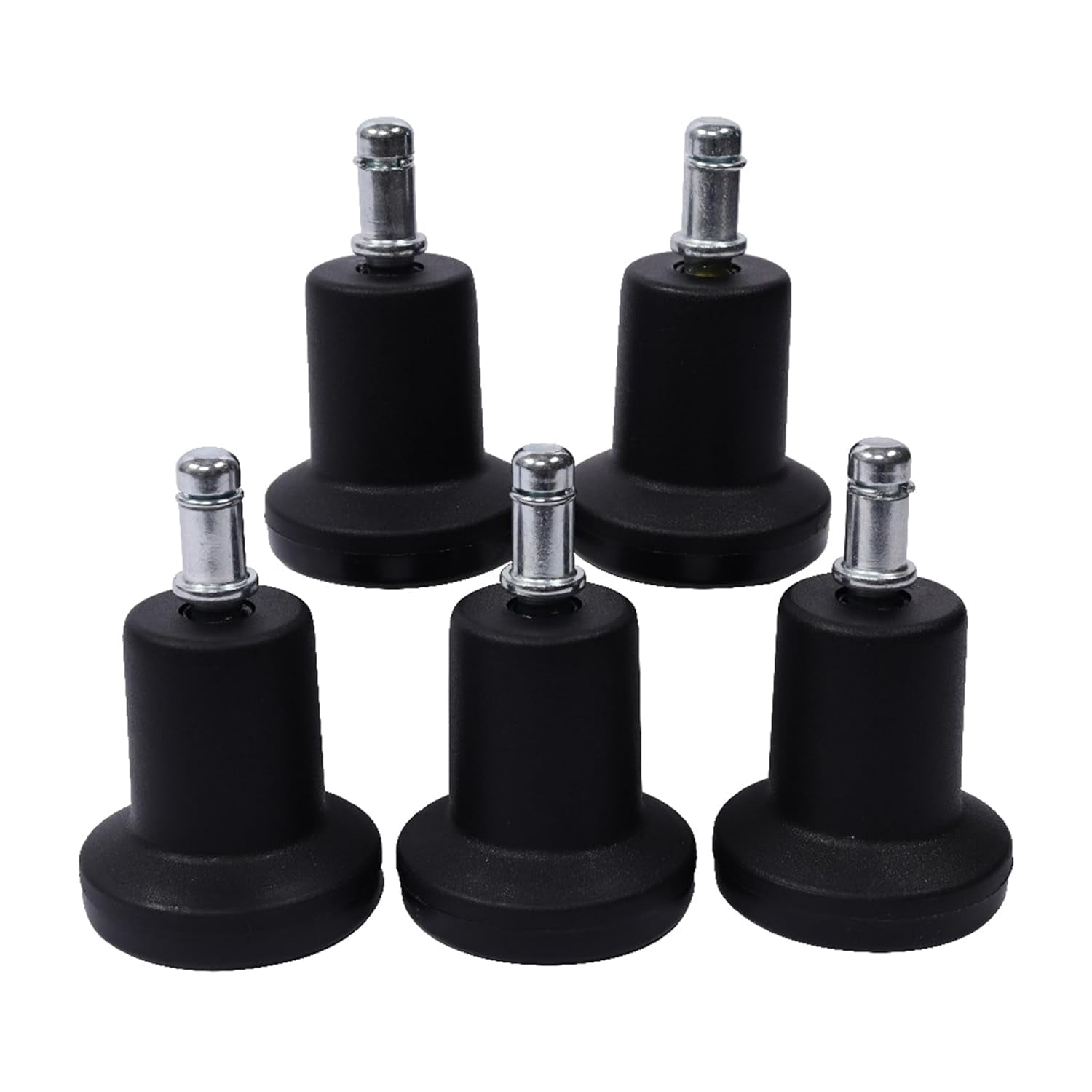 Take Ur Seat® Set of 5 Bell Glides for Office Chair – Black Fixed Chair ...