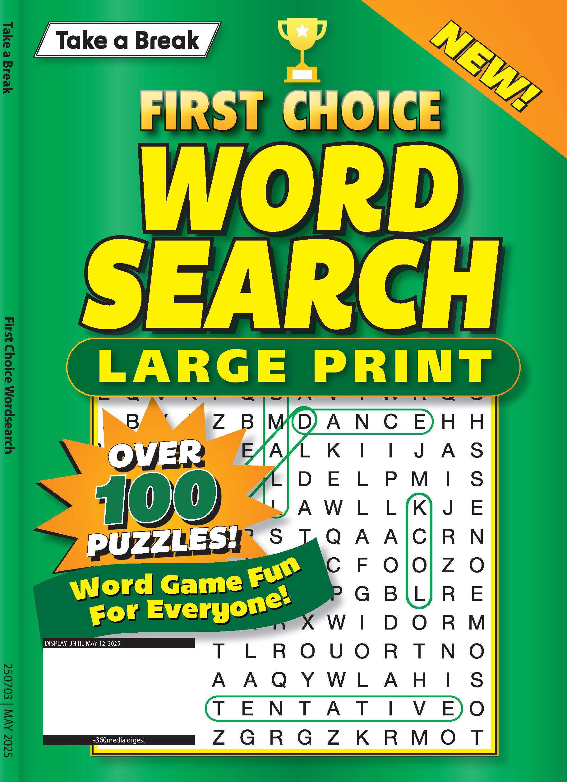 Take a Break - First Choice Word Search 25.02.07: Large Print, Over 100 ...