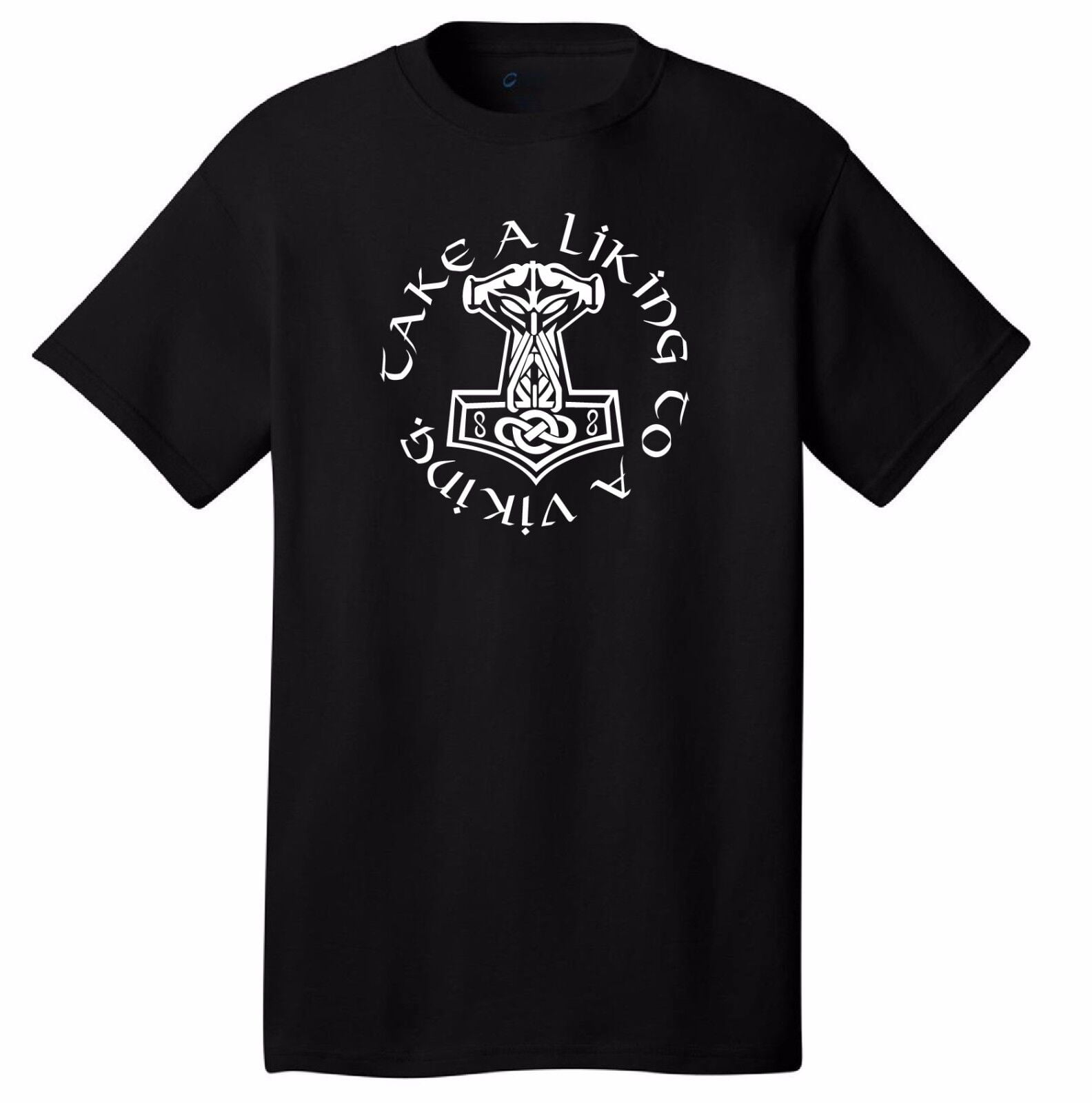 Take a liking to a viking t-shirt tee thors hammer norse gods odin ...