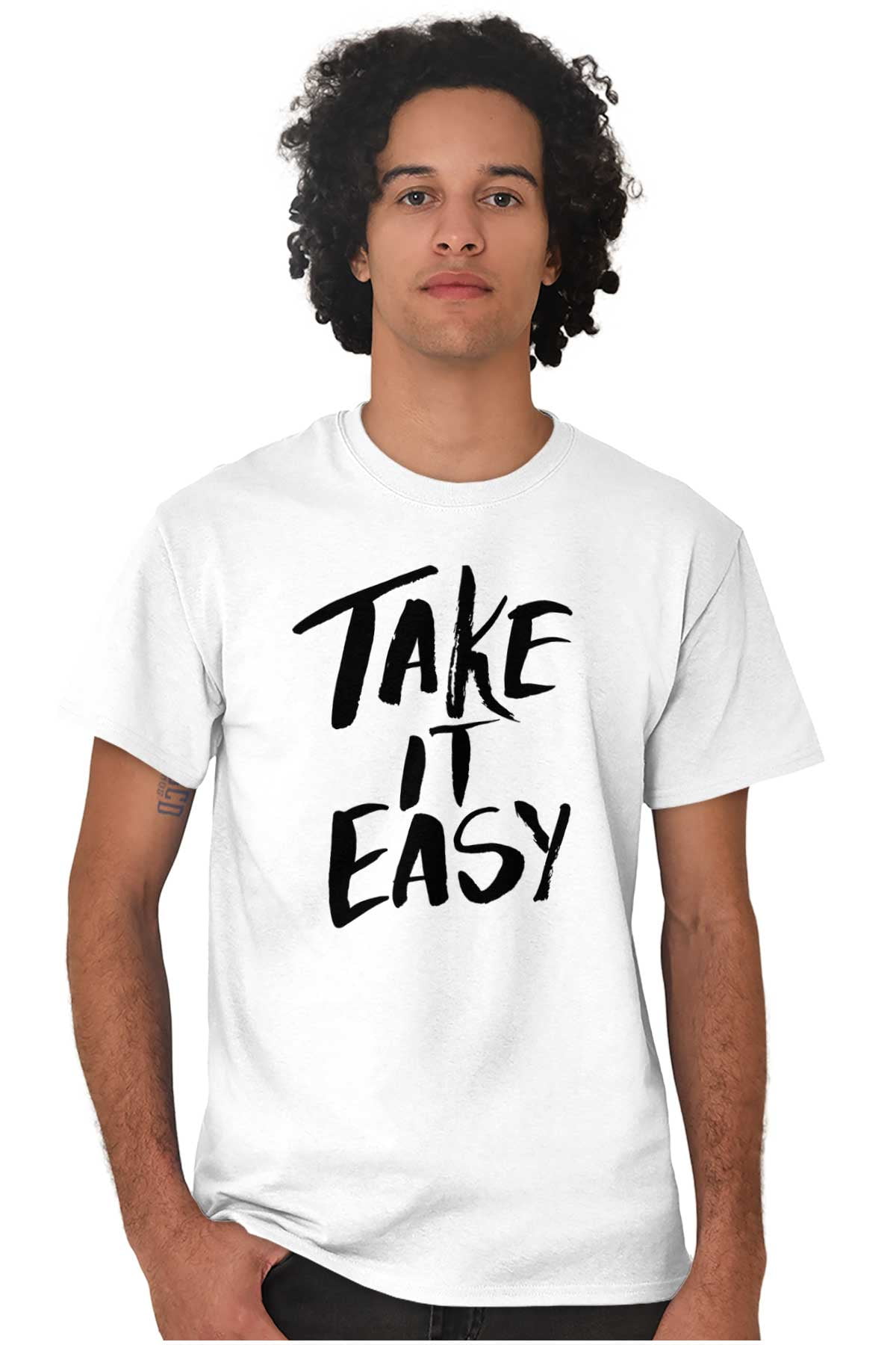 Take it Easy Pretty Fun Inspiring Men's Graphic T Shirt Tees Brisco ...