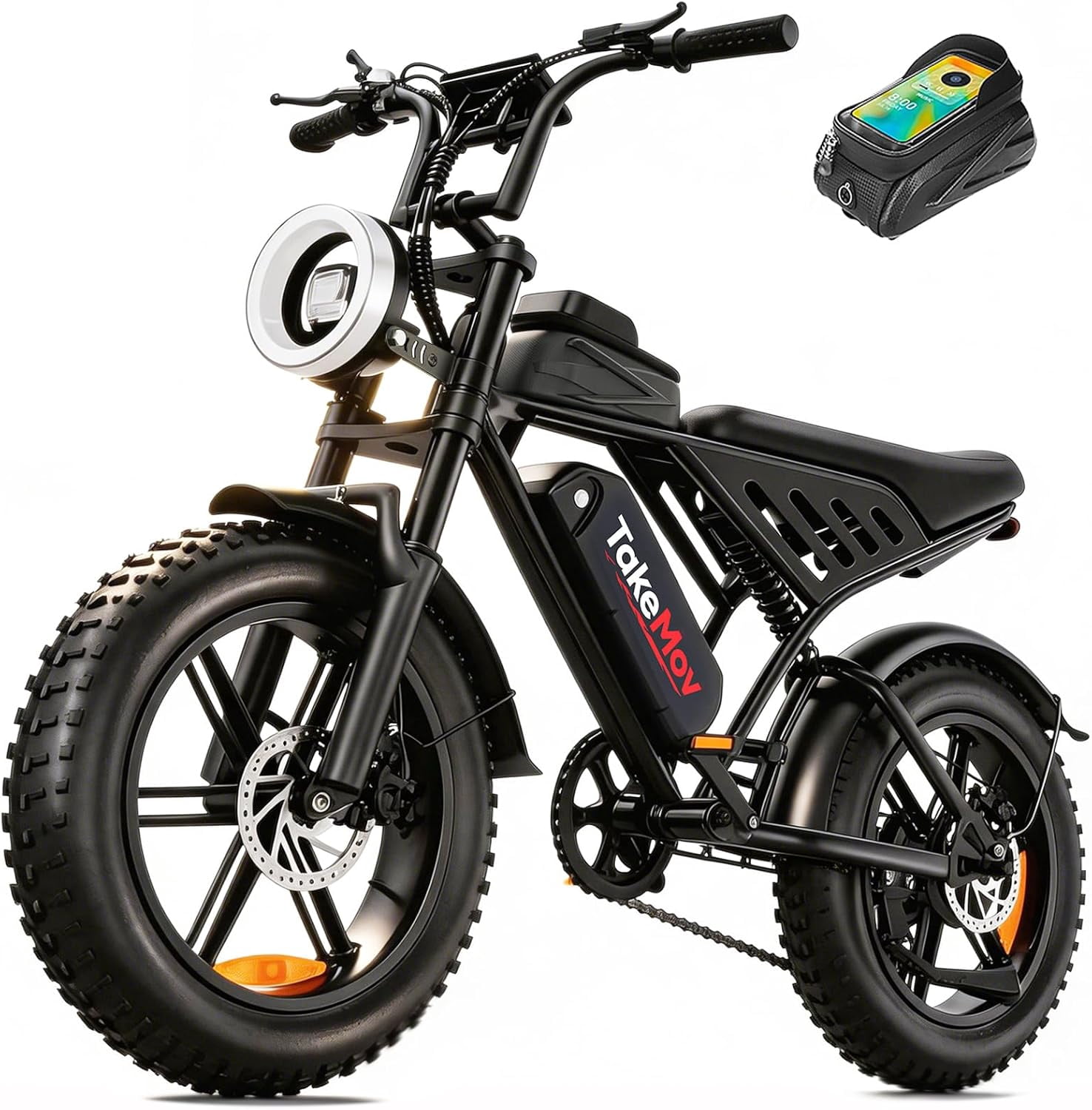 TakeMov Electric Bike for Adults, 1000W Peak 2000W Motor, 40MPH & 80 ...