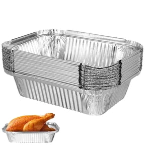 Three-Compartment Oblong Food Container 24 oz 6.38 x 1.47 x 8 Silver ...