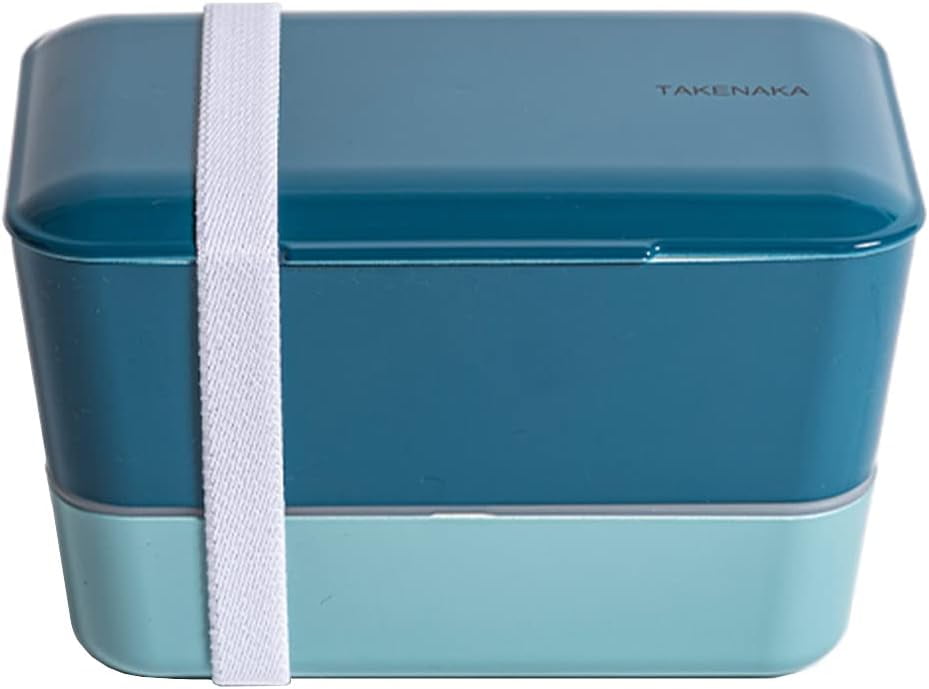 Takenaka Double Layer Bento Box, Microwave and Dishwasher Safe, BPA ...