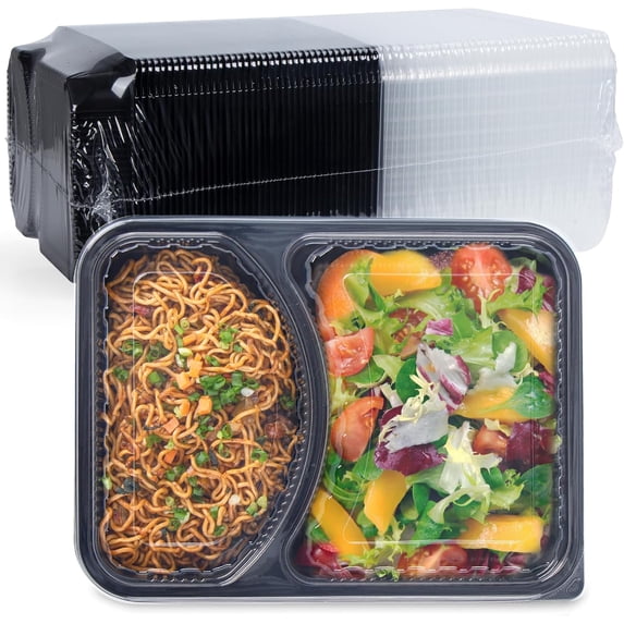 Takeout Containers Reusable 40 Pack 40oz - Shrink Wrap Leakproof ...