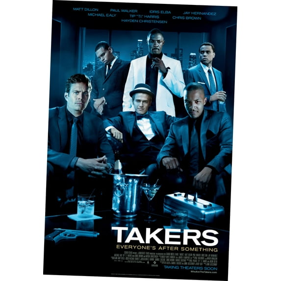 Takers Movie poster Metal Sign 8inx 12in Art Print on Metal 8x12 Square ...