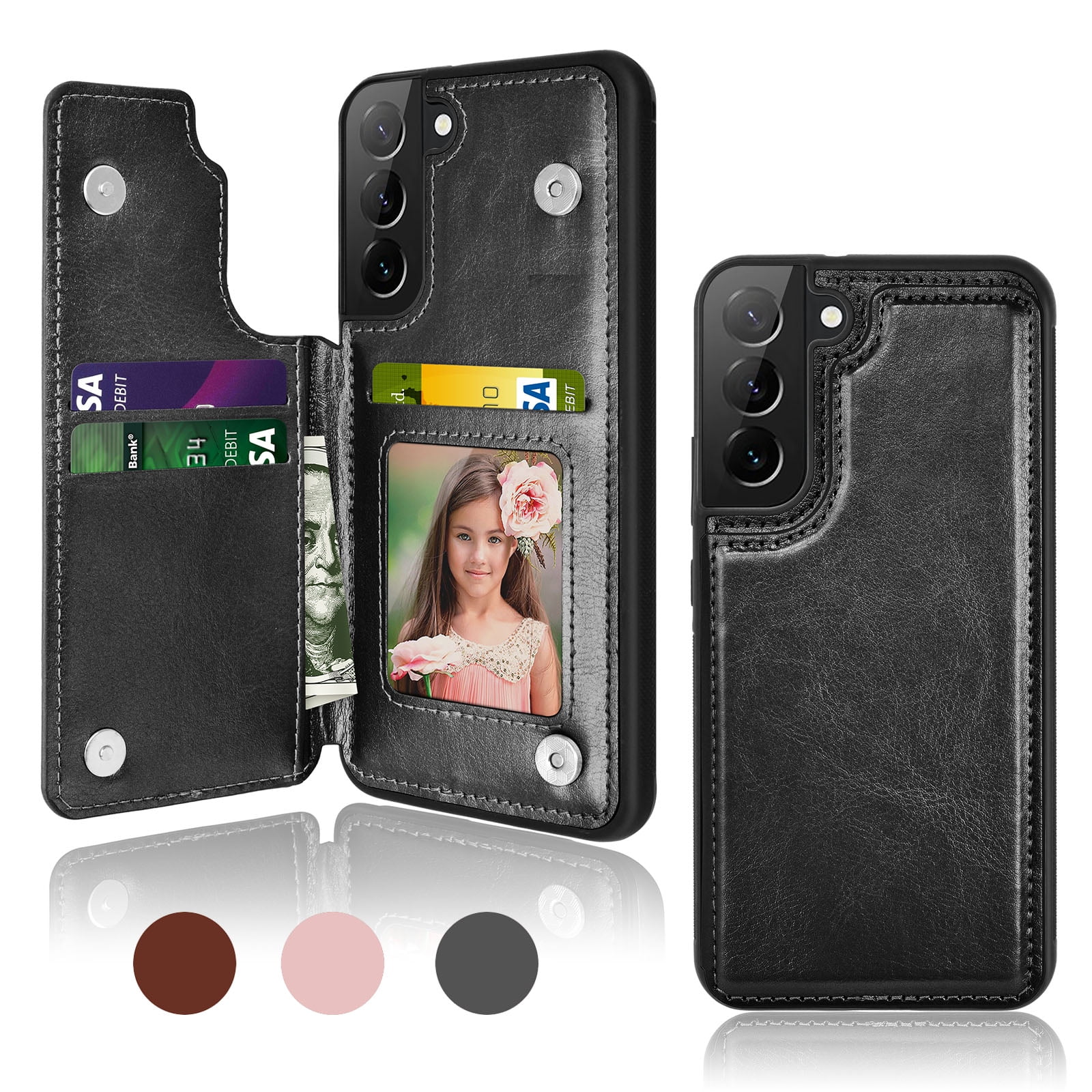 Takfox For Samsung Galaxy S22 Plus Wallet Case with Card Holder, PU ...