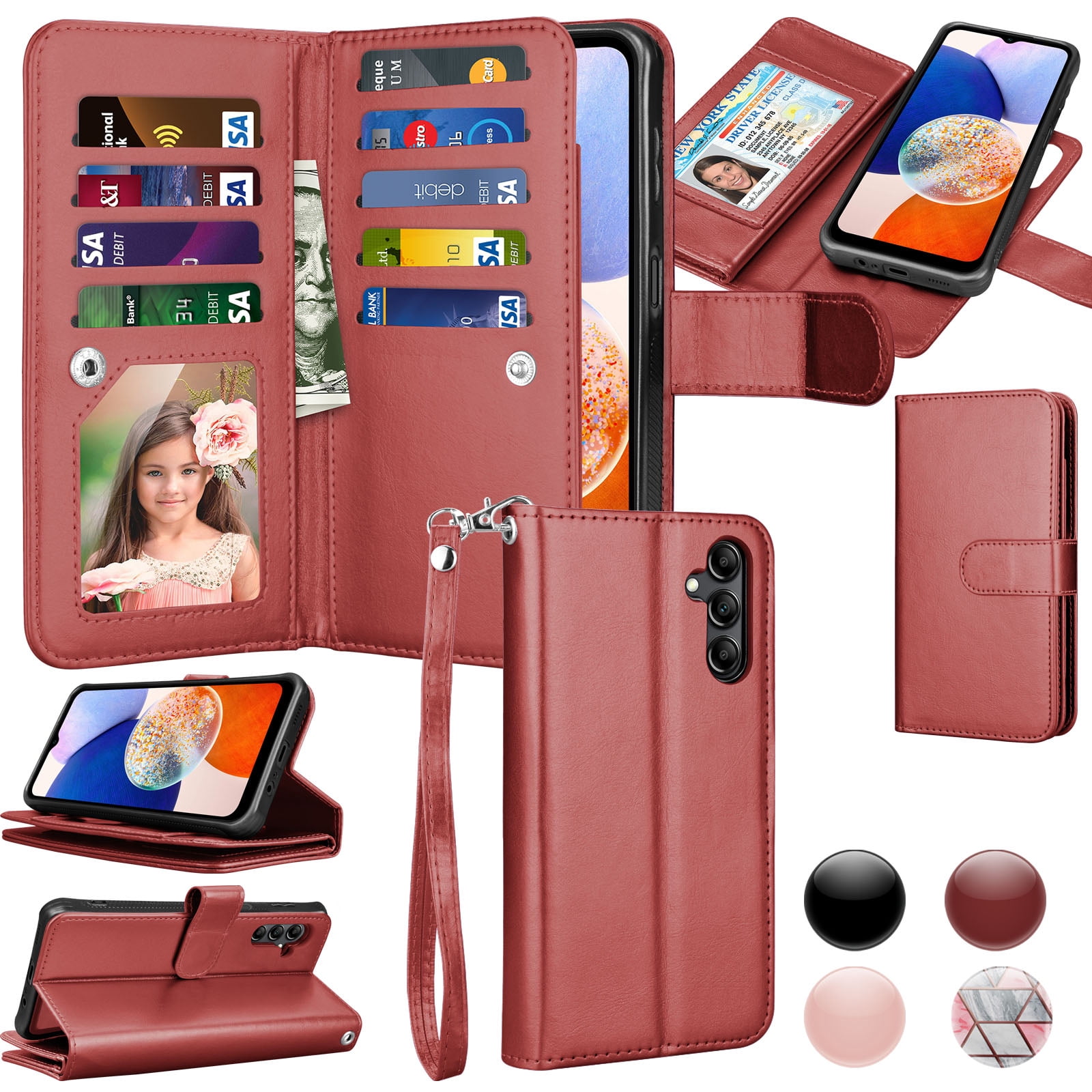 Takfox Galaxy A14 5G Case,for Samsung Galaxy A14 Wallet Phone Case ...