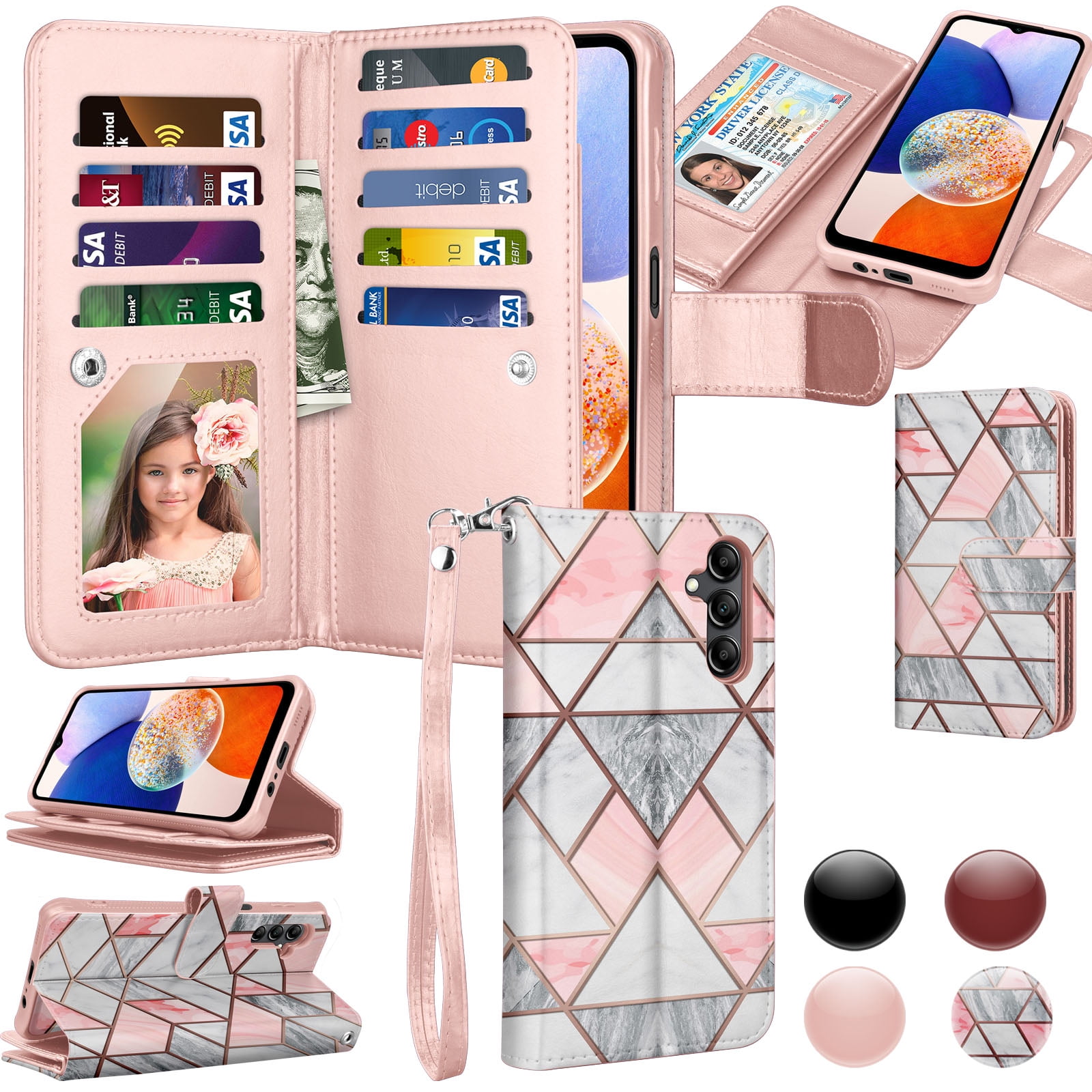 Takfox Galaxy A14 5G Case,for Samsung Galaxy A14 Wallet Phone Case ...