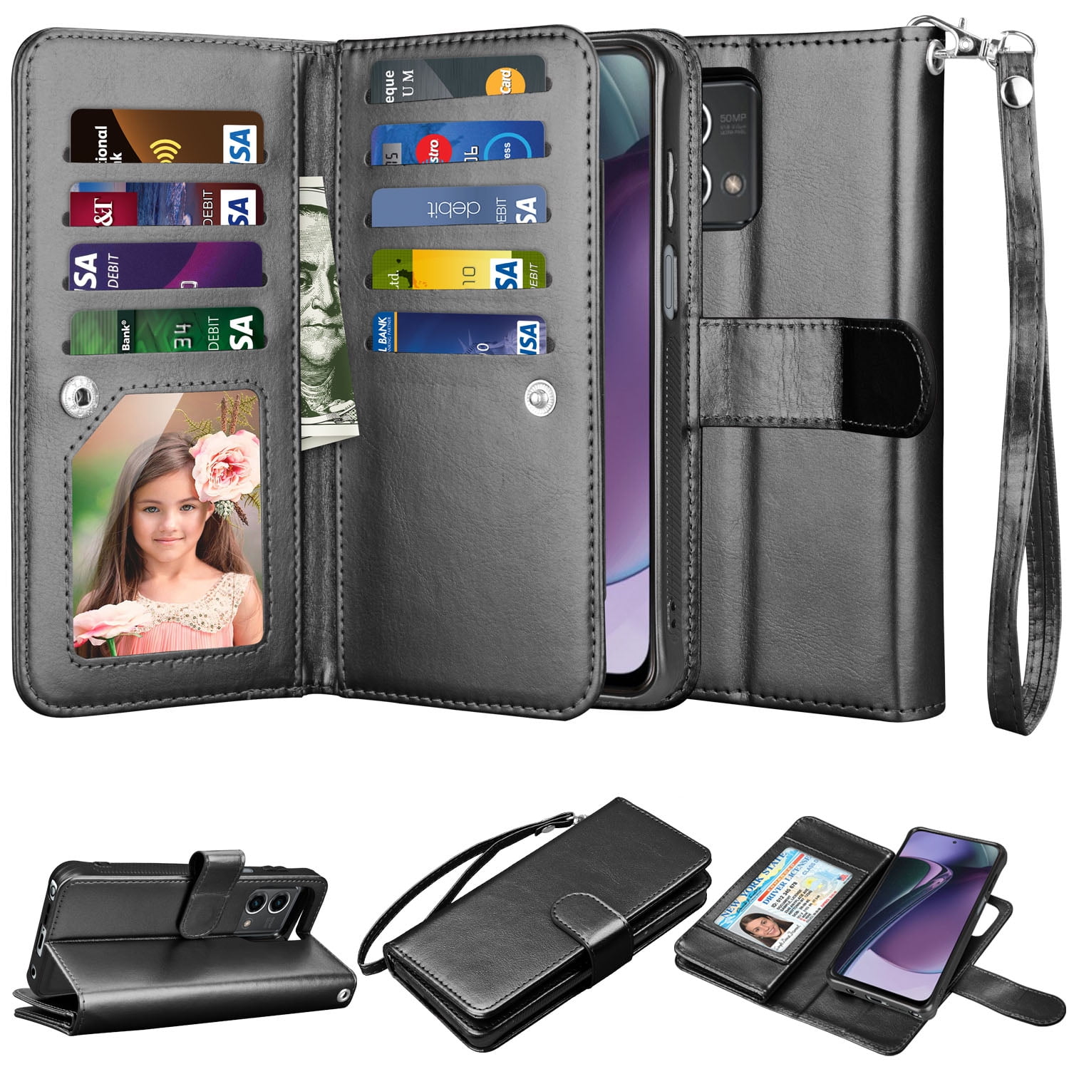Takfox Moto G Stylus 5G 2023 Case, for Motorola Moto G Stylus 5G 2023 Wallet Case, PU Leather w ...
