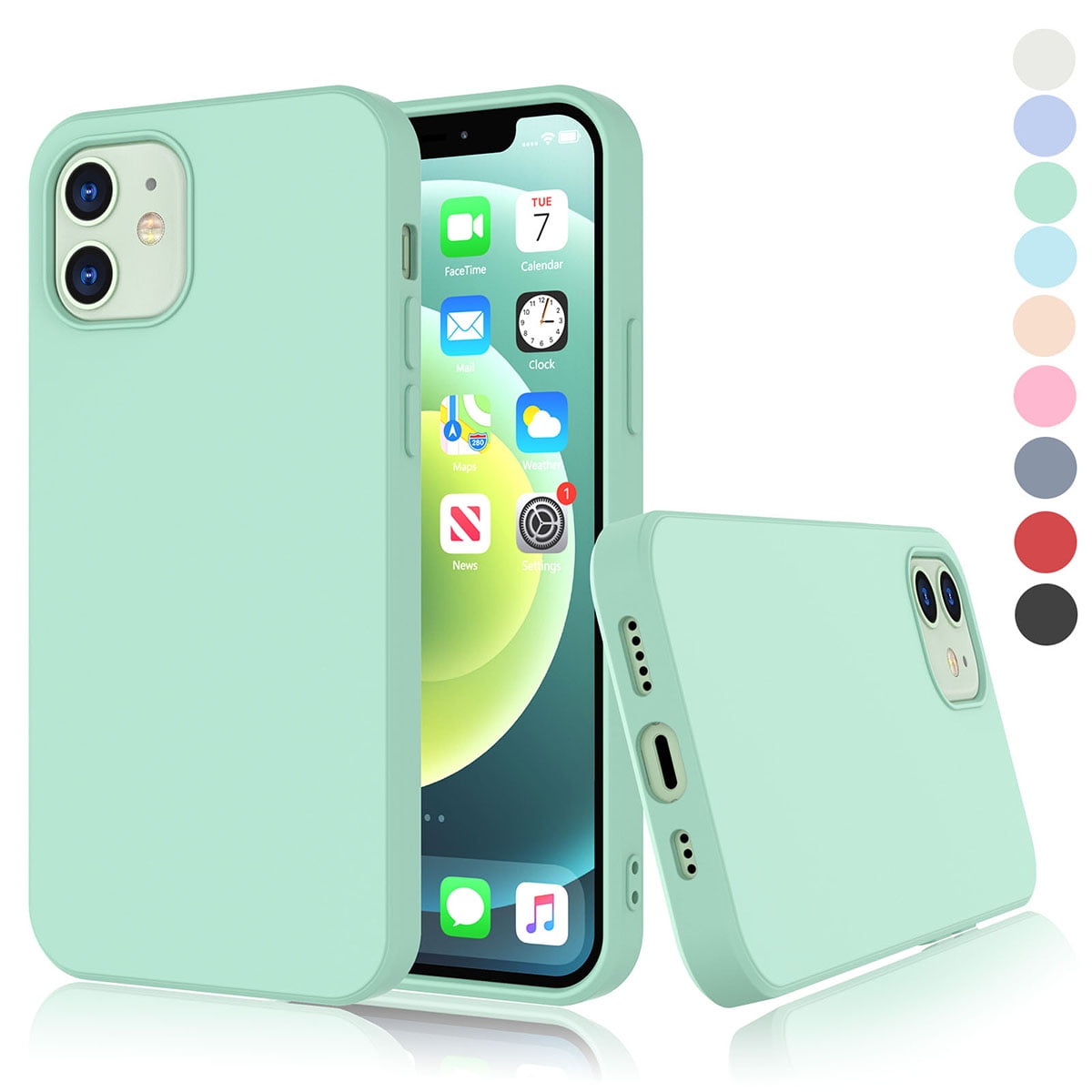 Takfox Premium Liquid Silicone iPhone 12 / 12 Pro Case - Full Body ...