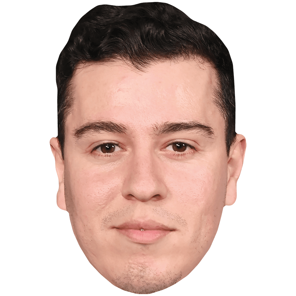 Taki Nabet (Black Hair) Celebrity Mask, Flat Card Face, Fancy Dress ...