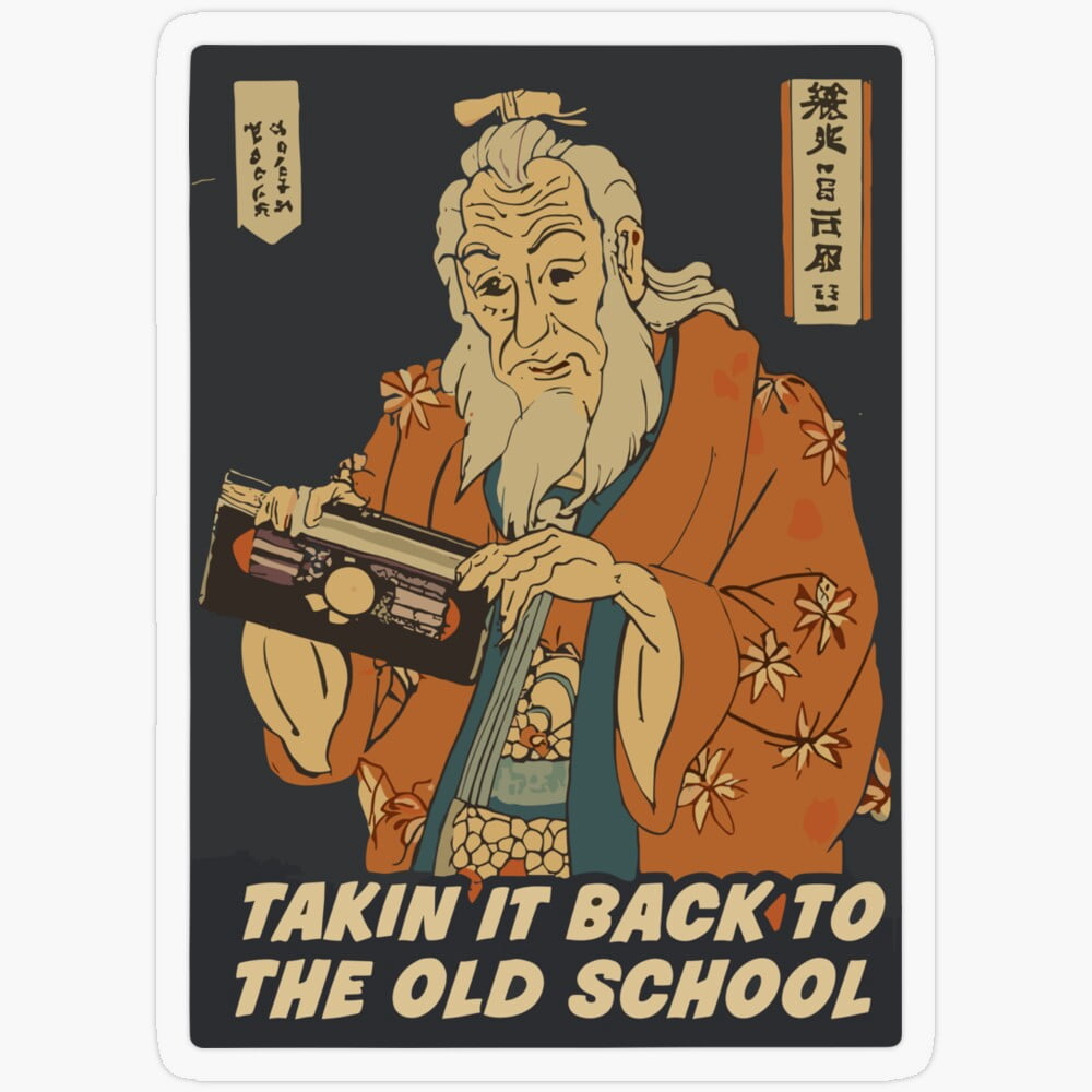 Takin It Back To The Old School Transparent Stickerphone Decal Water ...