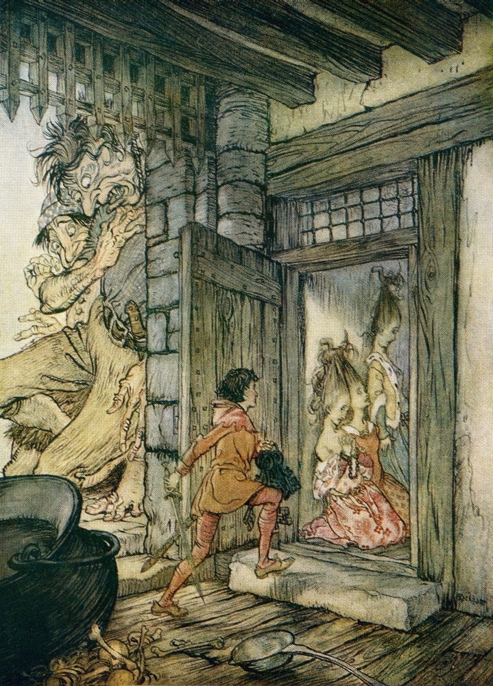 Taking the keys of the castle Jack unlocked all the doors. Illustration ...