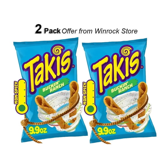 Takis Ranch Rolled Tortilla Chips, Sharing Size Bag, 9.9 oz, Corn ...