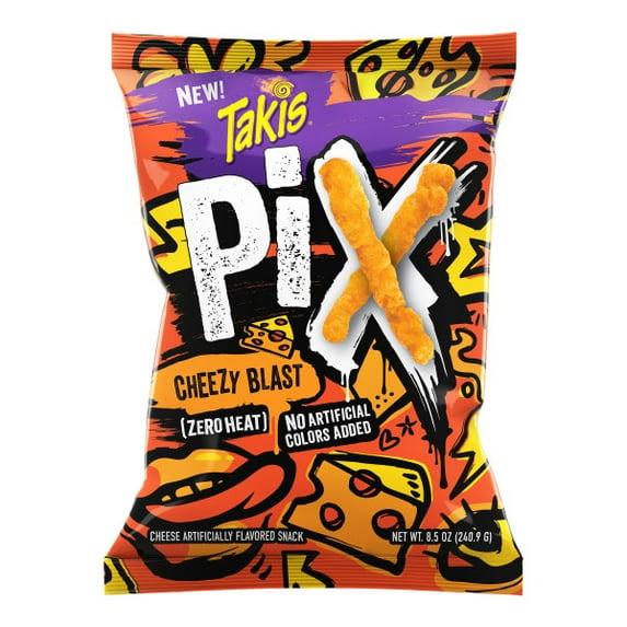 Takis Cheezy Blast Pix 8.5 oz Sharing Size Bag, Cheese Flavored Non ...