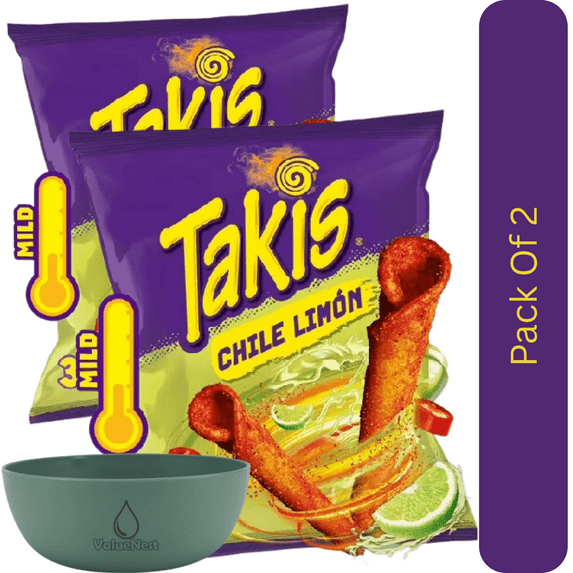 Takis Chile Limón Rolled Tortilla Chips, Spicy Chili & Tangy Lime, 3.25 ...
