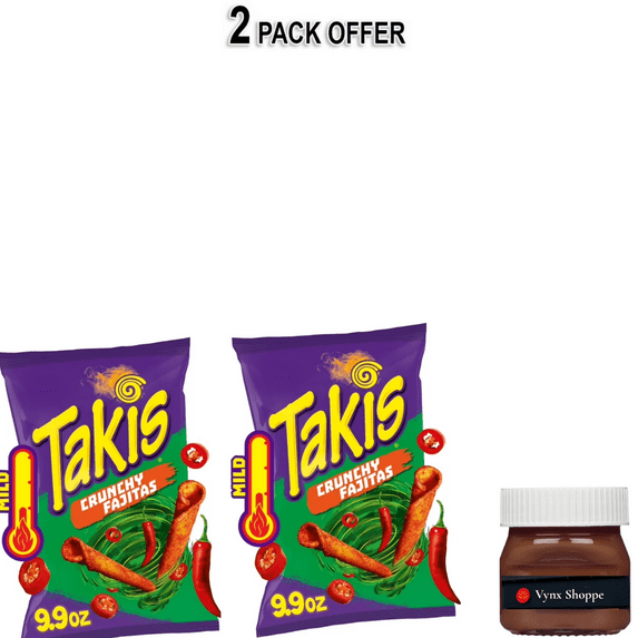 Takis Crunchy Fajitas 9.9 oz Sharing Size Bag, Fajita Rolled Tortilla ...