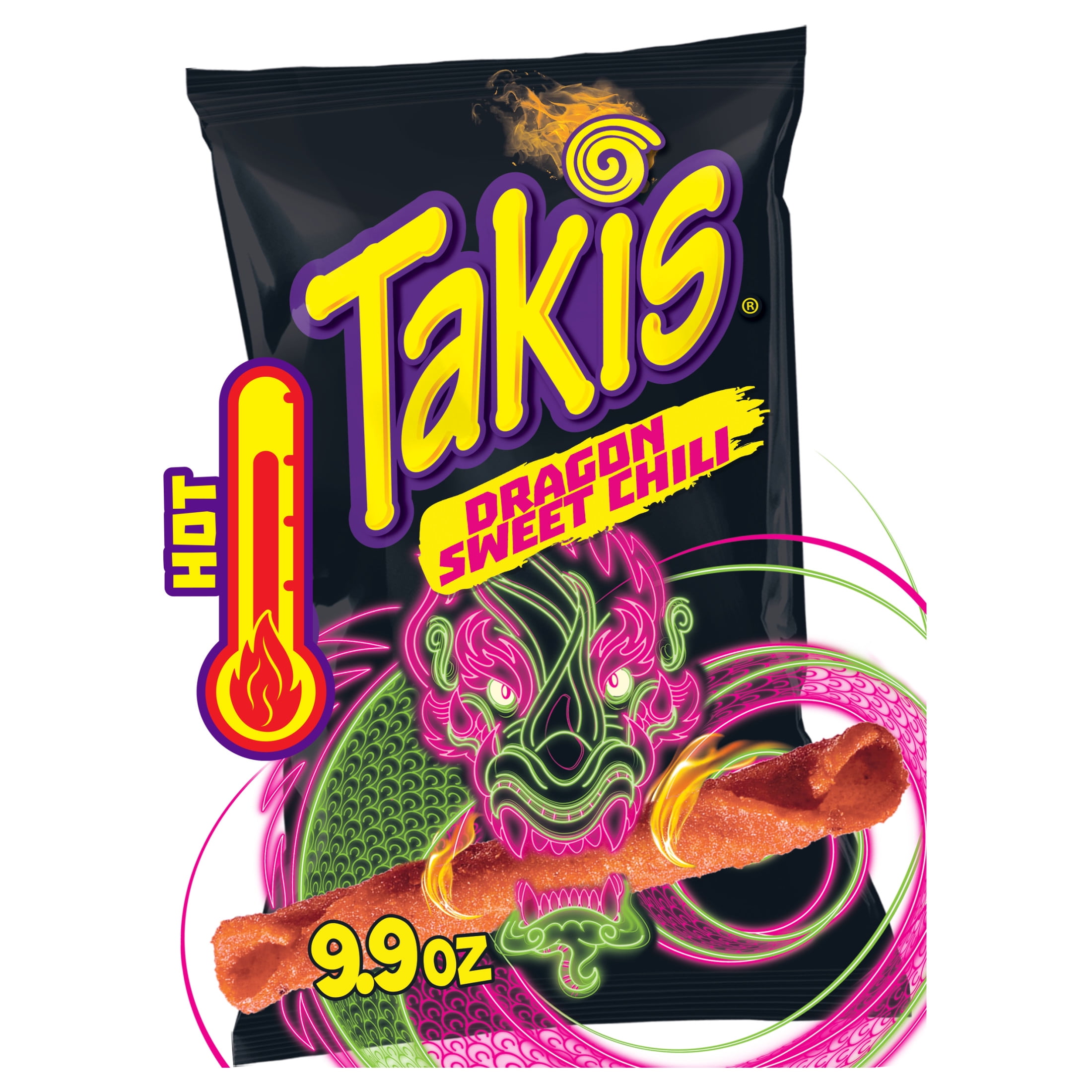 Takis Dragon Sweet Chili 9.11 oz Sharing Size Bag, Spicy Sweet Chili ...