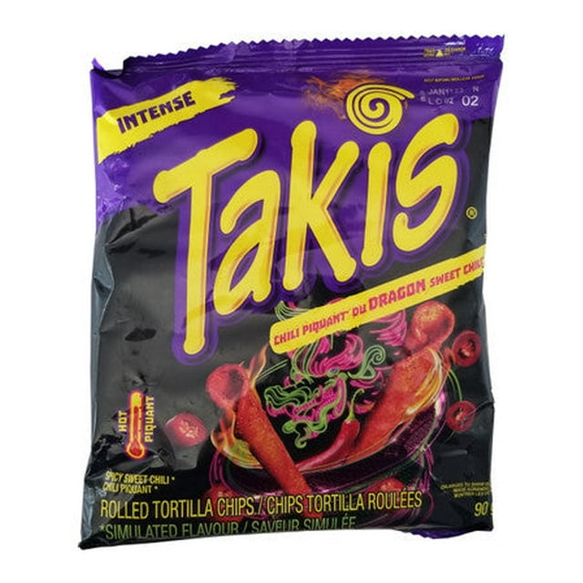 Takis Dragon Sweet Chili Rolled Tortilla Chips, 90g/3.15 oz., Bag ...