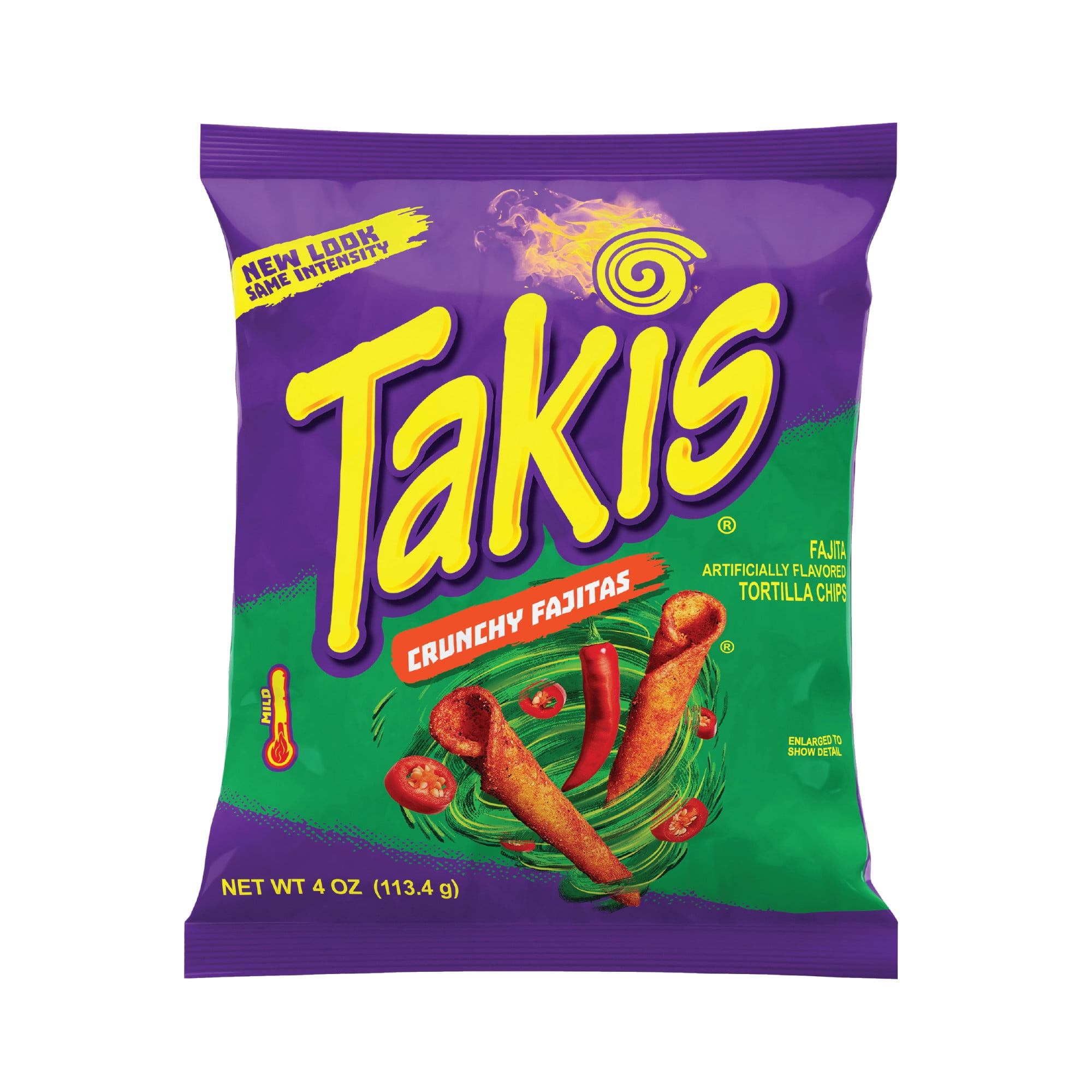 Takis Fajitas Rolls 4 oz Bag, Crunchy Fajitas Flavored Spicy Tortilla ...