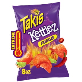 Takis BBQ Blast Chippz 8 oz Sharing Size Bag, Barbecue Thin-Cut Potato ...