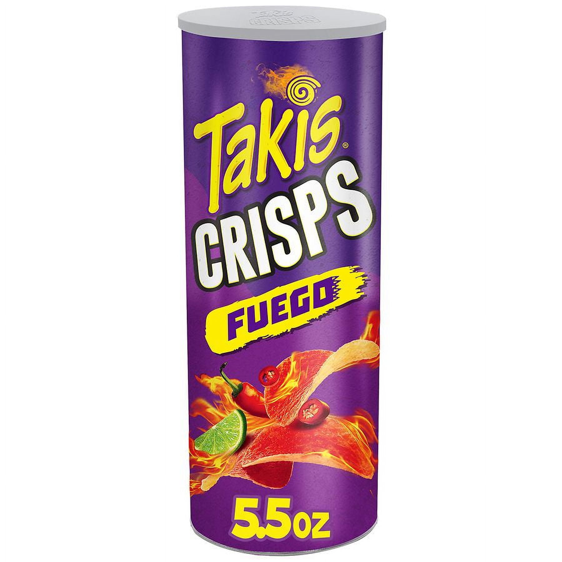 Takis Fuego Potato Crisps Hot Chili Pepper & Lime 5.5 Oz Pack of 2 ...