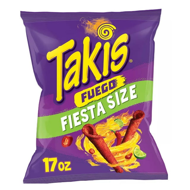 Takis Fuego Tortilla Chips Fiesta Size Bag - 17oz - Walmart.com