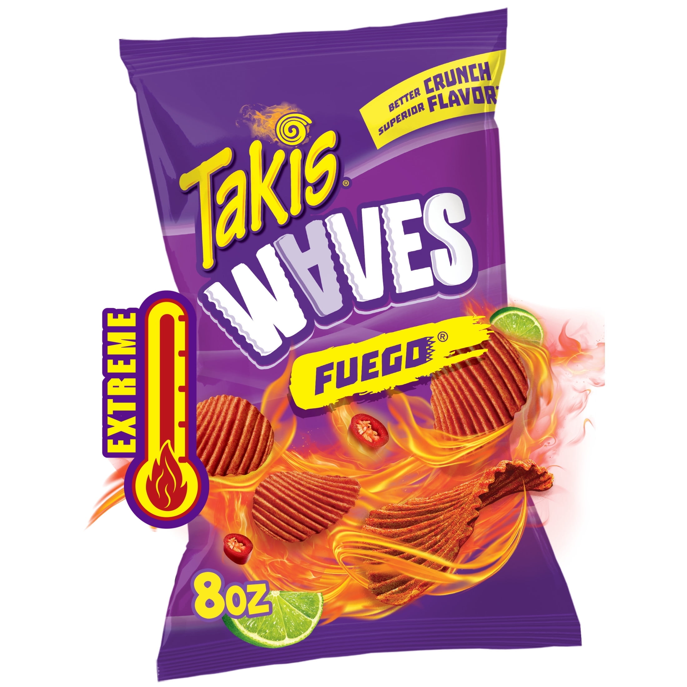 Bolsa para compartir Takis Fuego Olas de 8 oz, Chile | Ubuy