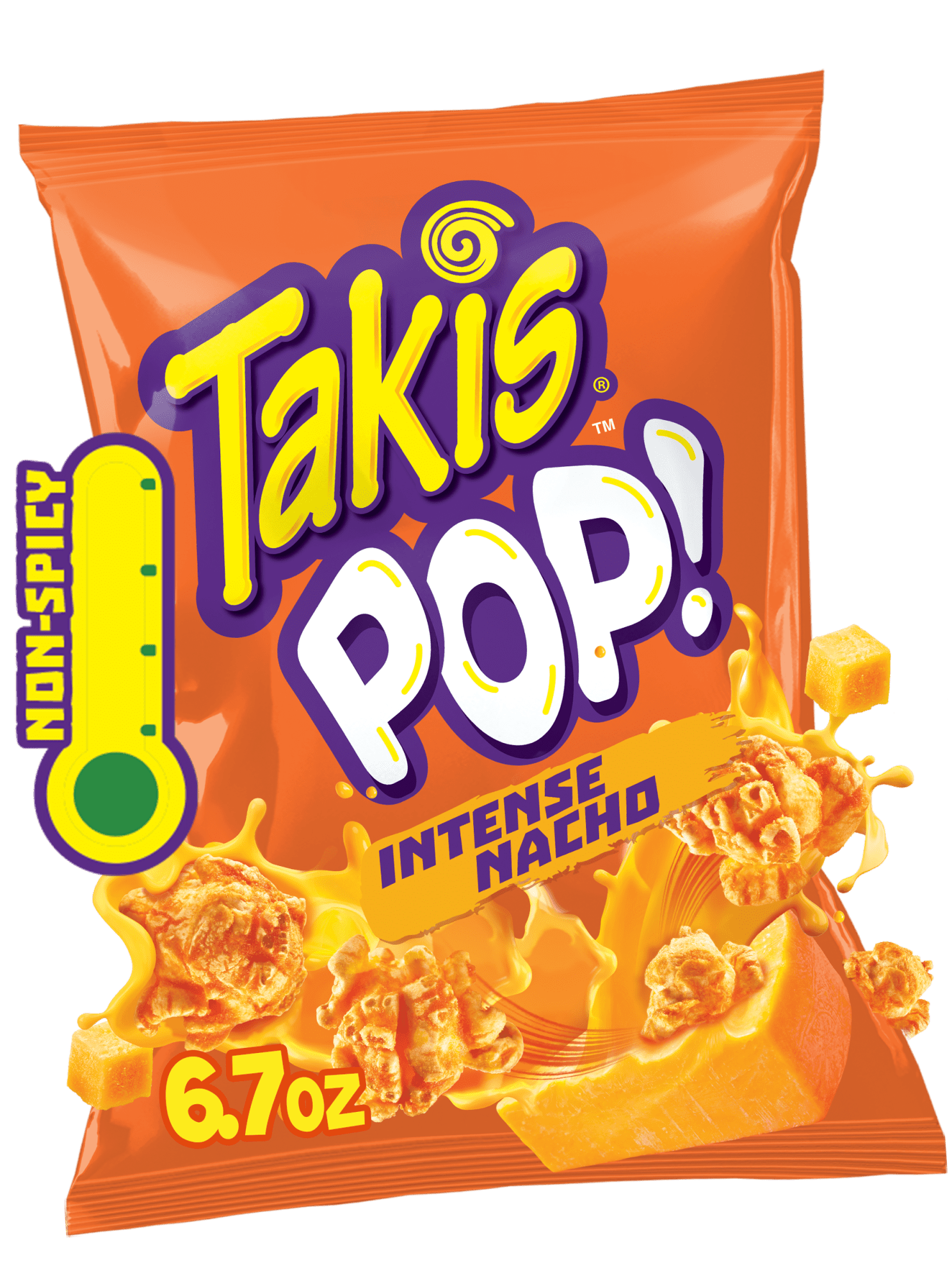 Takis Intense Nacho Pop! 6.7 oz Sharing Size Bag, Cheese Popcorn - Walmart.com