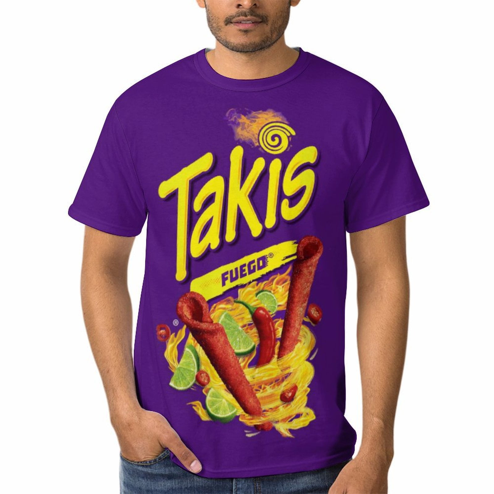 Takis T-Shirts for Men, Casual Crew Neck Tee Shirts, Unisex Short ...