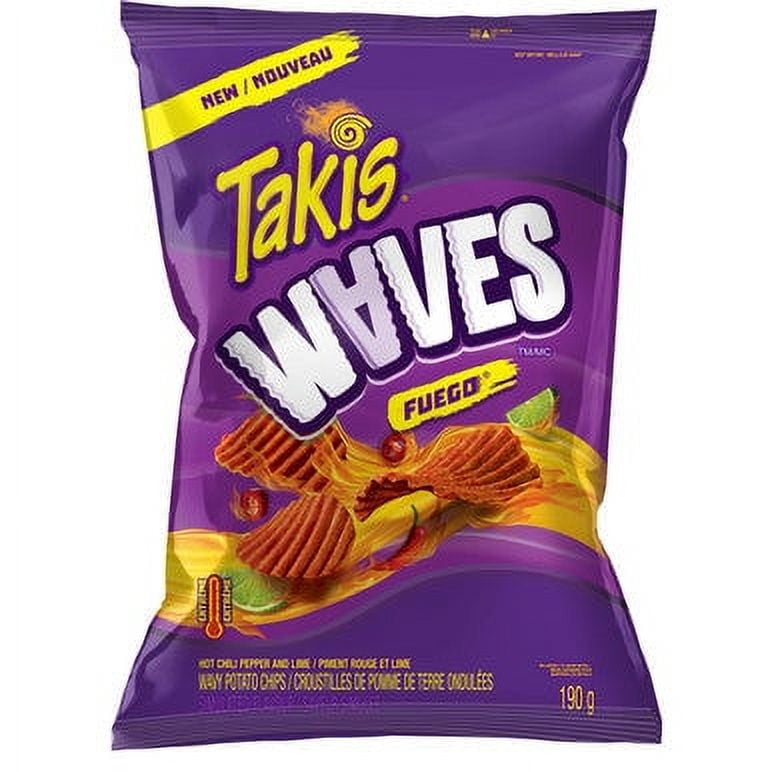 Takis Waves Fuego Chili Lime Potato Chips, 190g/6.6 oz. {Imported from ...
