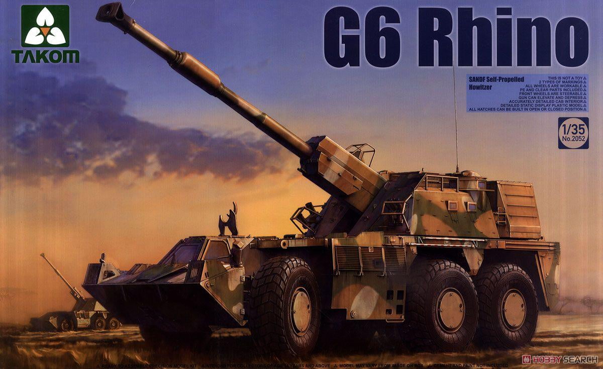 Takom 1/35 2052 South Africa G6 Rhino Model - Walmart.com