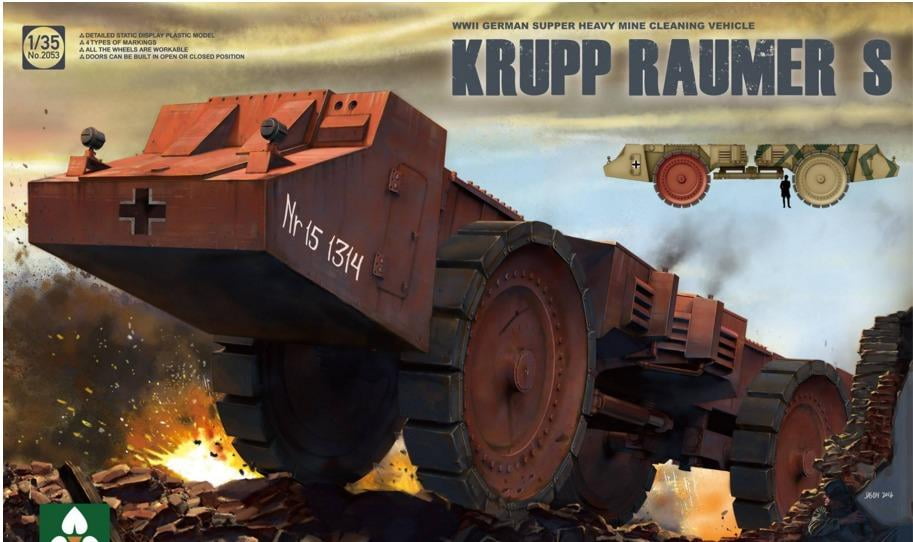 Takom 2053 1/35 Scale Krupp Rauner Super Heavy Mine Clearing Vehicle ...