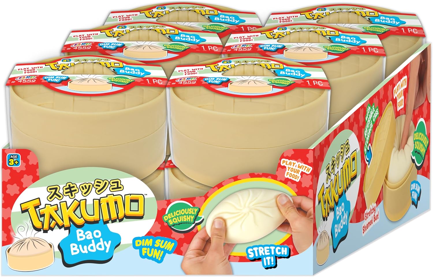 Takumo Dumpling Squishy Stress Ball (2 Units) Dough Ball Fidget Toy For ...