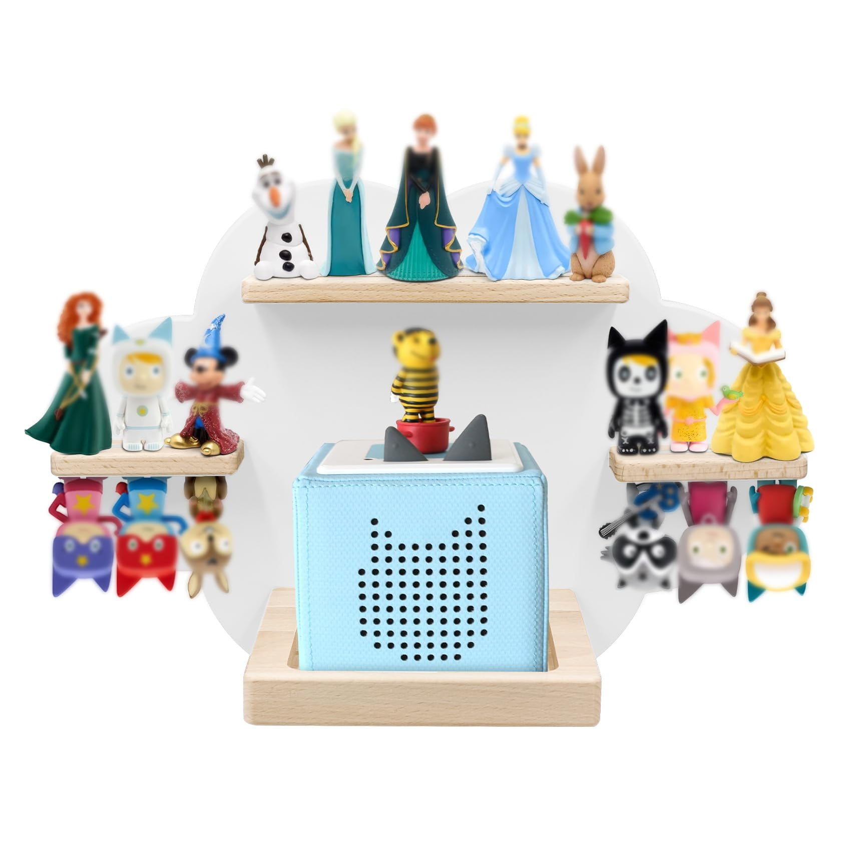 Taladad for TonieBox and Tonie Shelf Cloud,Tonies Storage for 12-20 ...