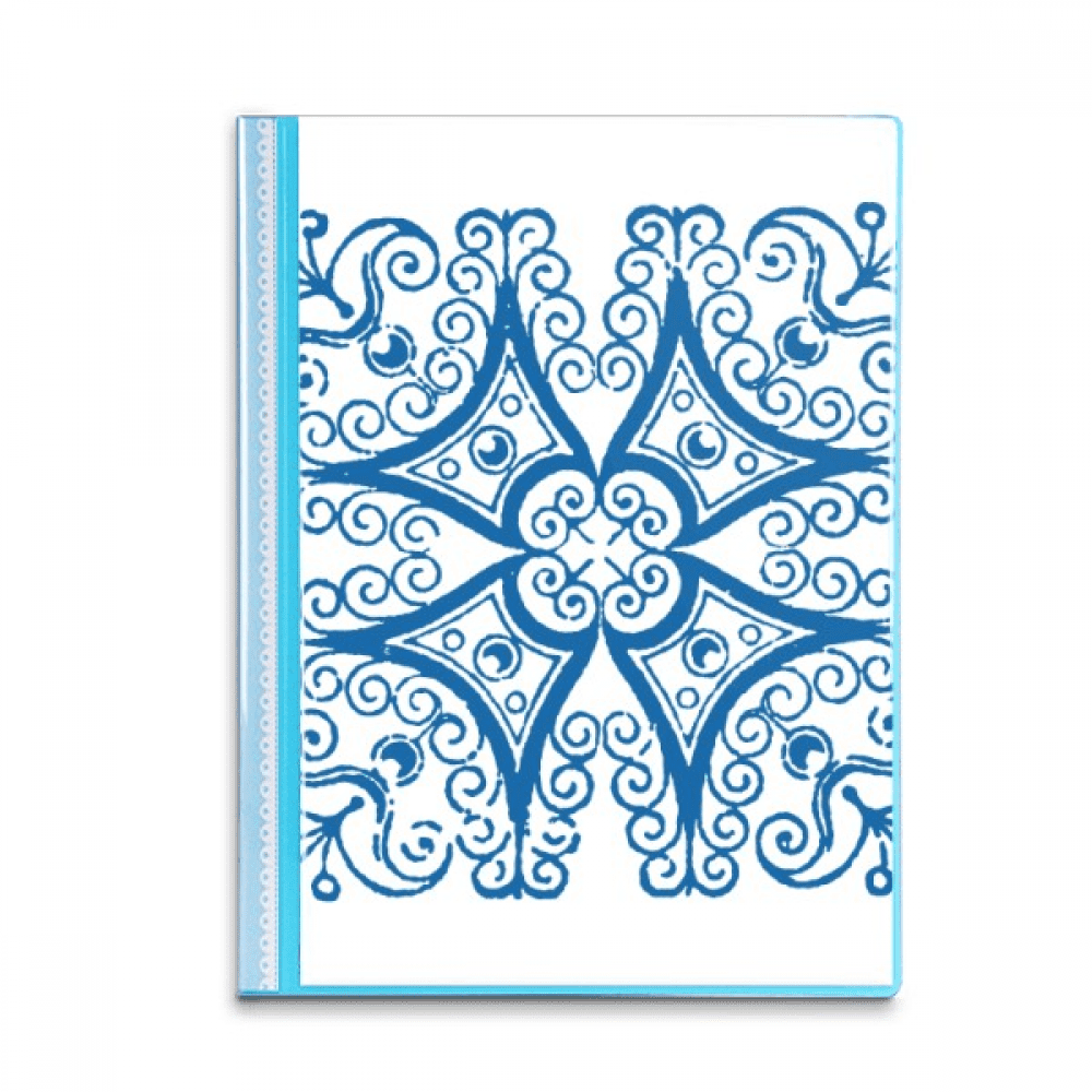 Talavera Decorative Pattern Blue Ilustration Book Sheet Protectors ...