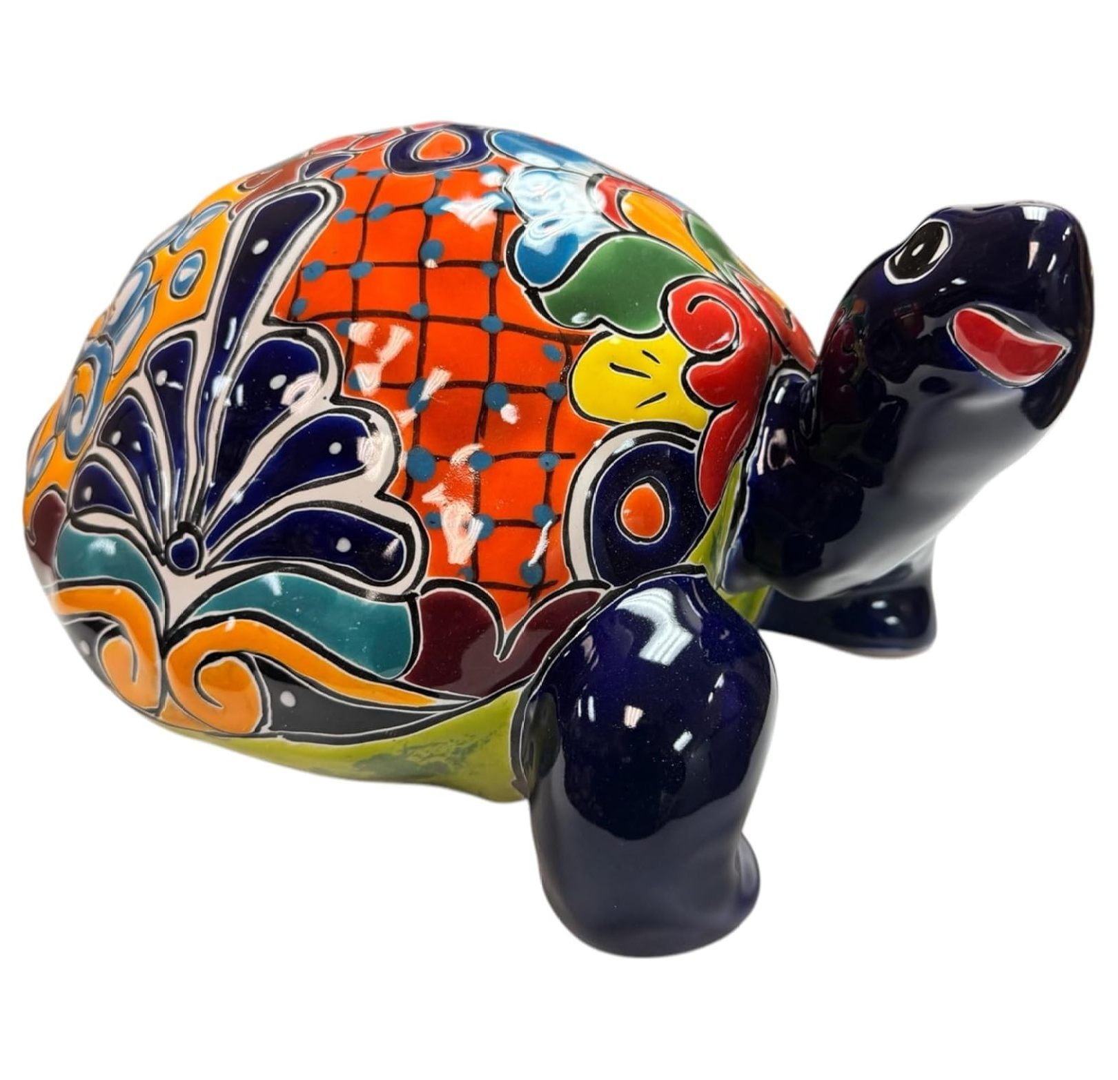 Talavera Large Turtle Tortoise Sculpture Mexican Pottery Home Decor ...