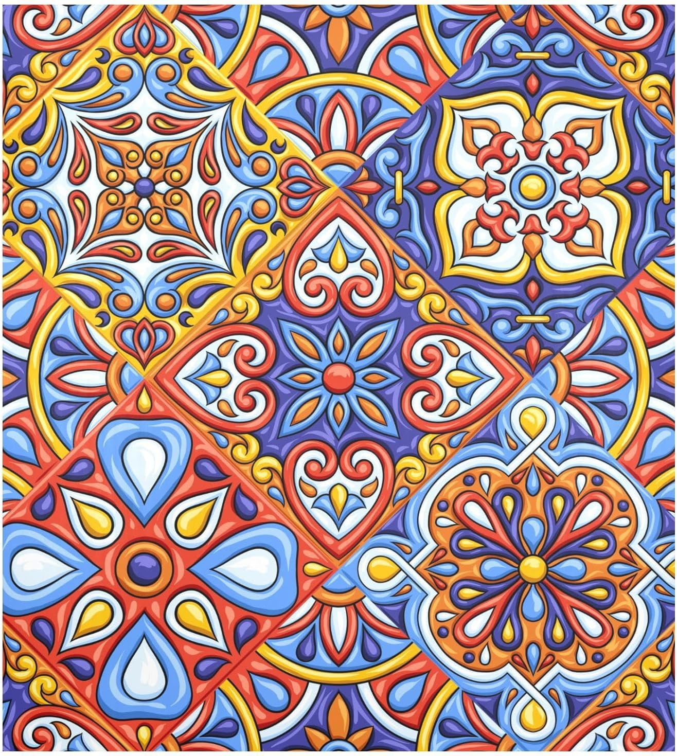 Talavera Mexican Pattern Dishwasher Magnet Covers for The Front ...