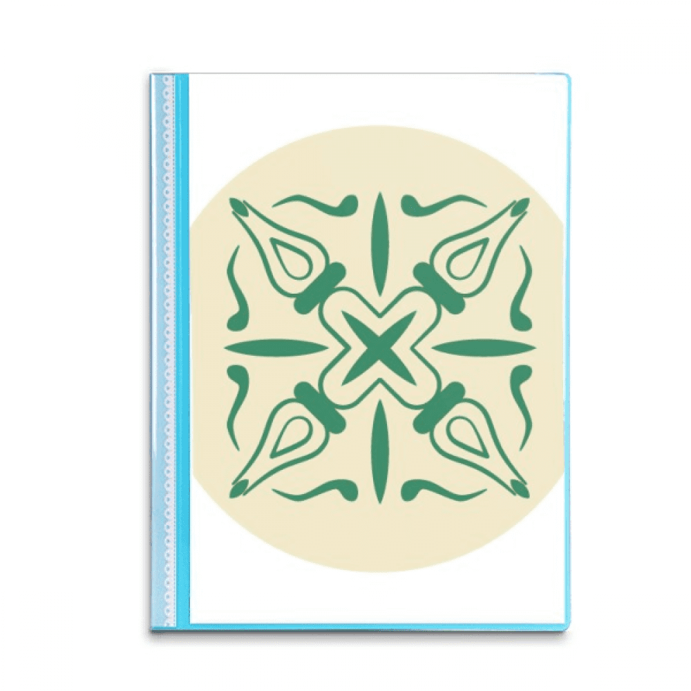 Talavera Style Decorative Green Pattern Book Sheet Protectors Portfolio ...