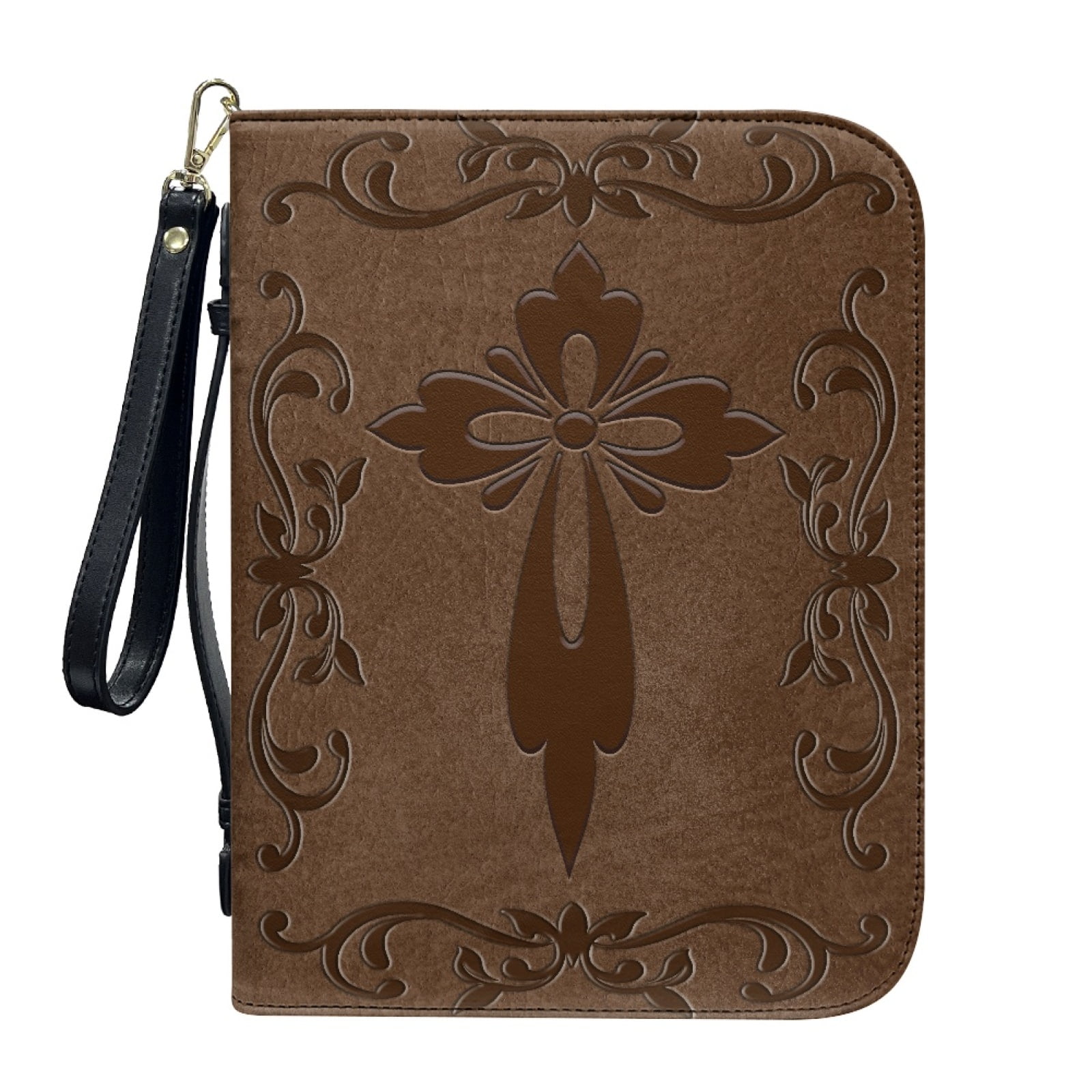 Kuiaobaty Cross Floral Print Bible Case for Women Men Let Your Faith Be ...