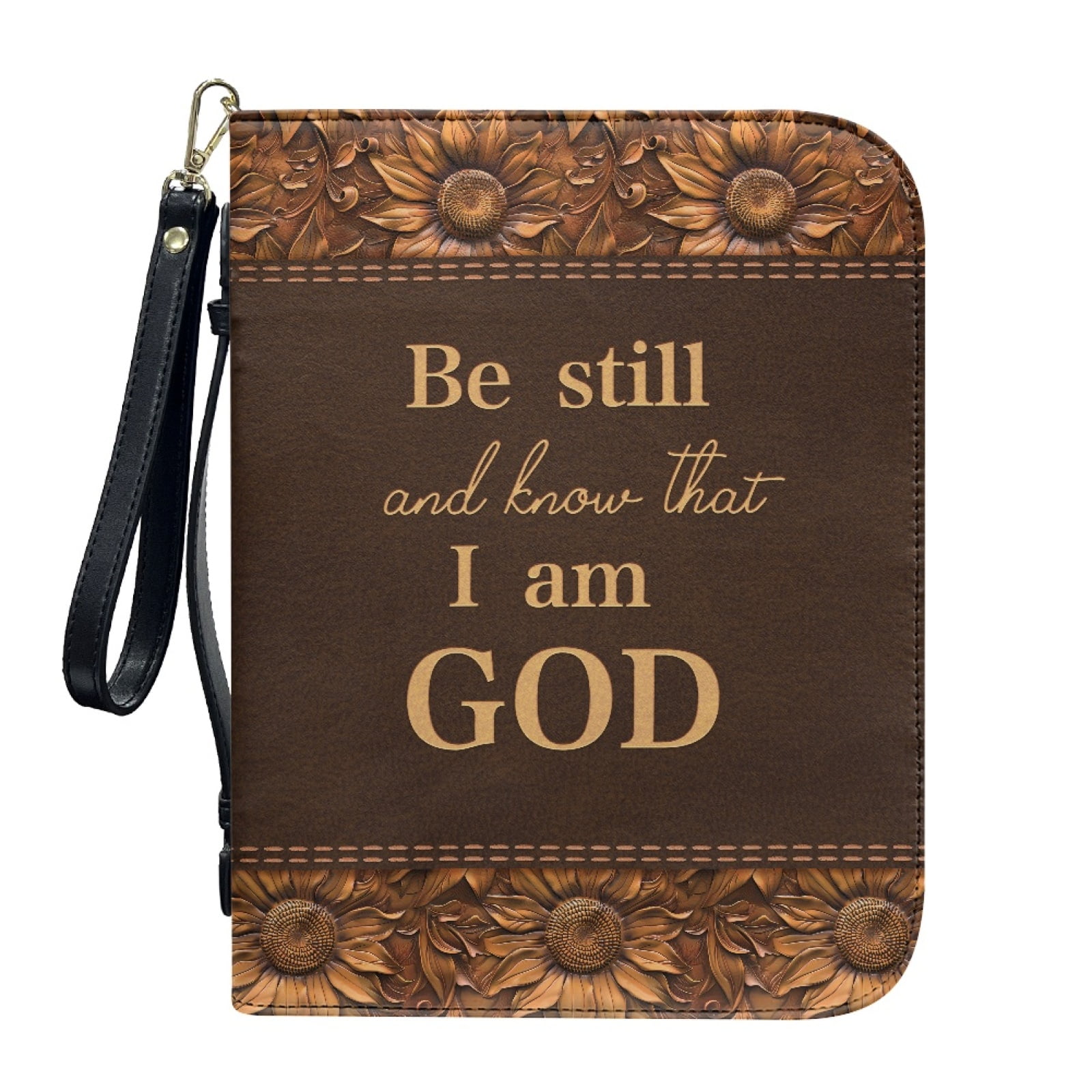 Kuiaobaty Sunflower Cross Print Bible Cover for Women Men Be Still and ...