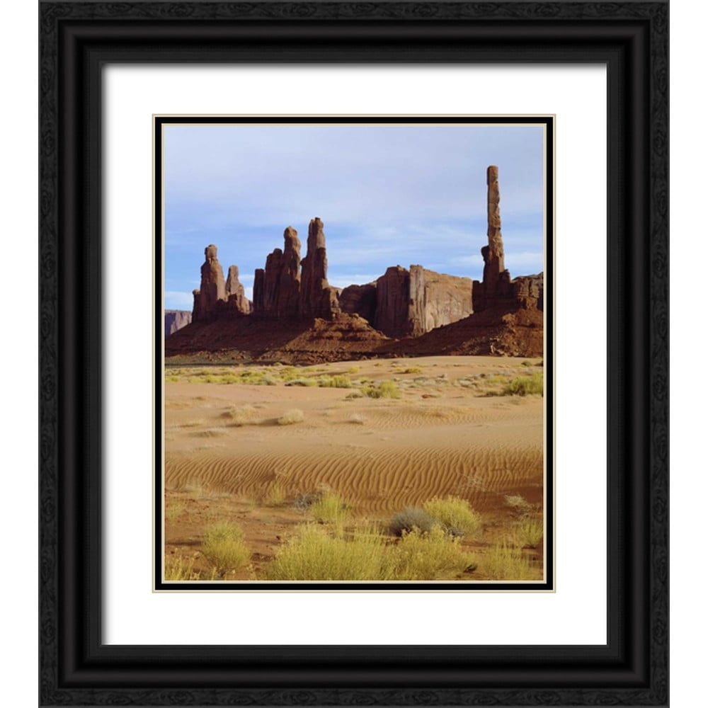 Talbot Frank, Christopher 12x14 Black Ornate Wood Framed with Double ...