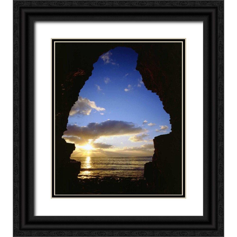 Talbot Frank, Christopher 12x14 Black Ornate Wood Framed with Double ...