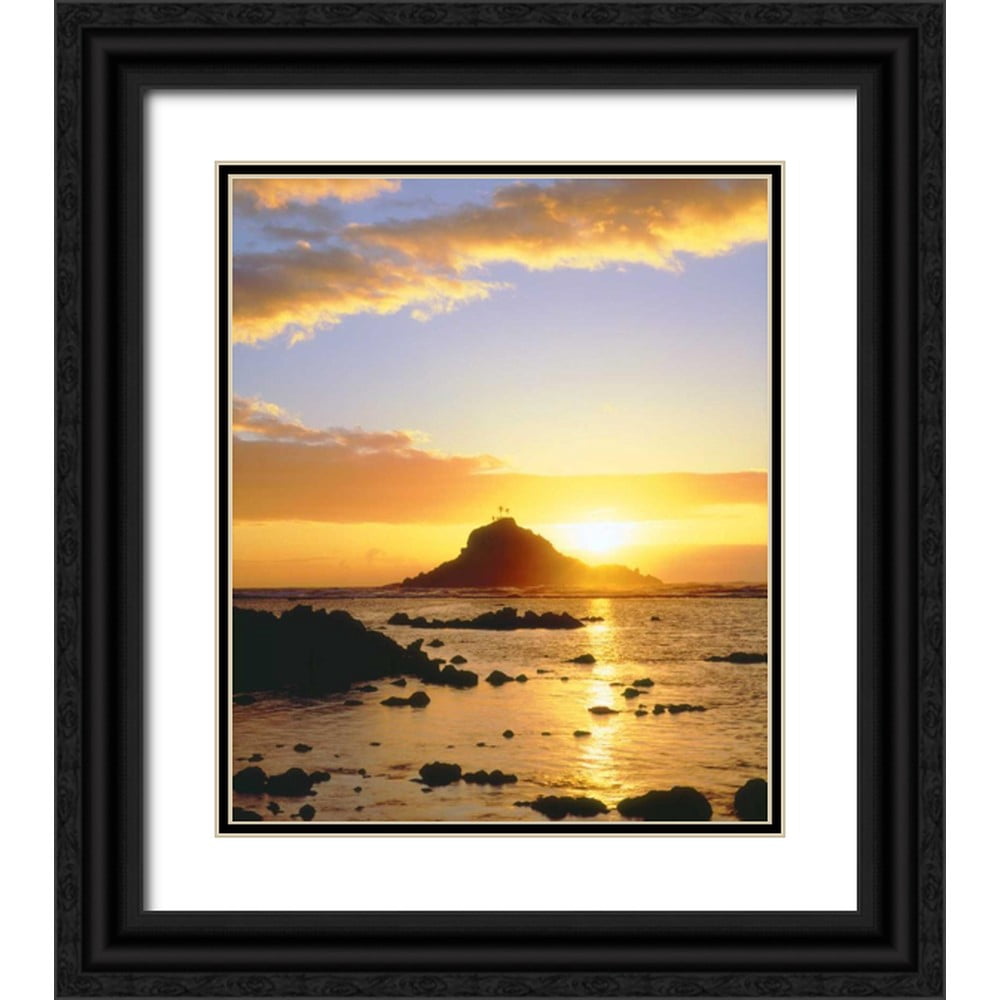 Talbot Frank, Christopher 12x14 Black Ornate Wood Framed with Double ...