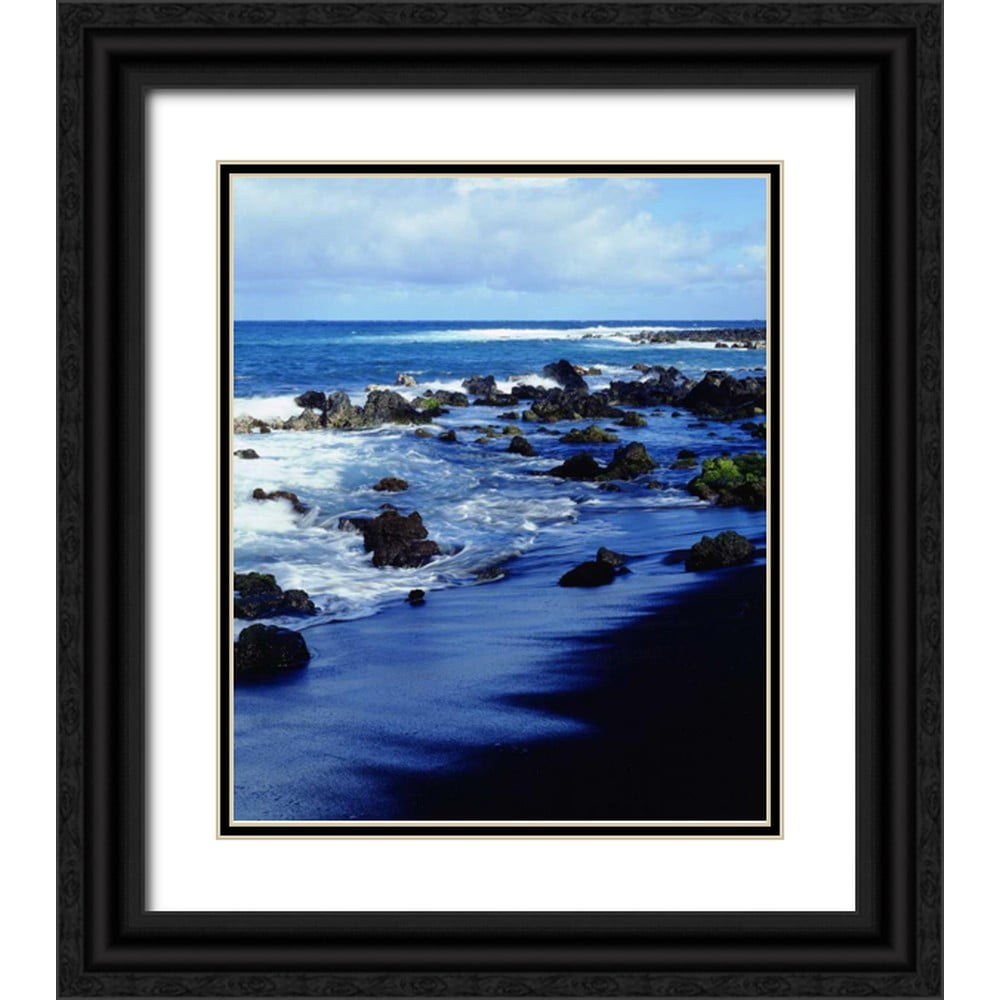 Talbot Frank, Christopher 12x14 Black Ornate Wood Framed with Double ...