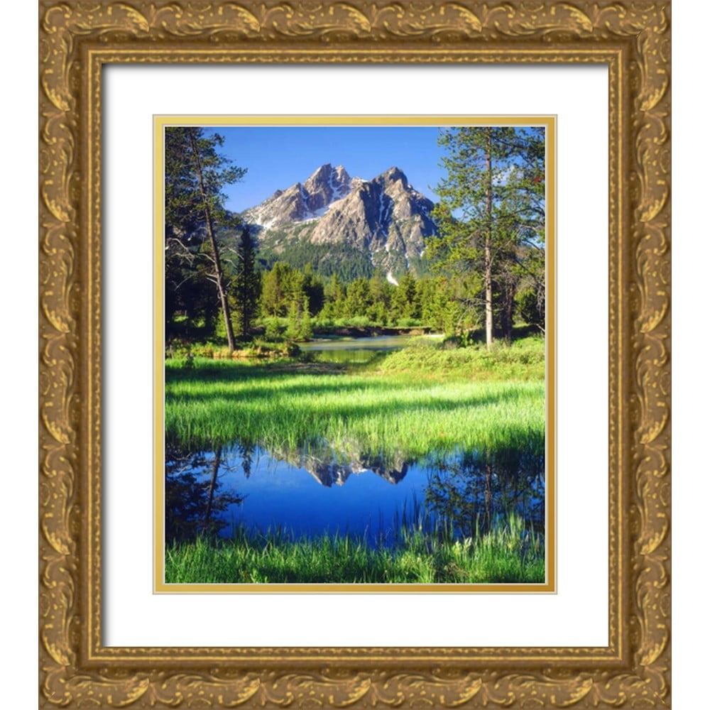 Talbot Frank, Christopher 12x14 Gold Ornate Wood Framed with Double ...